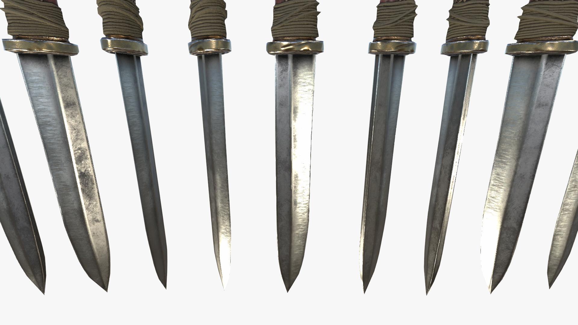 3D Fantasy Sword RPG Saxon Seax Sax Sword Knife Shortsword Dagger Blade ...