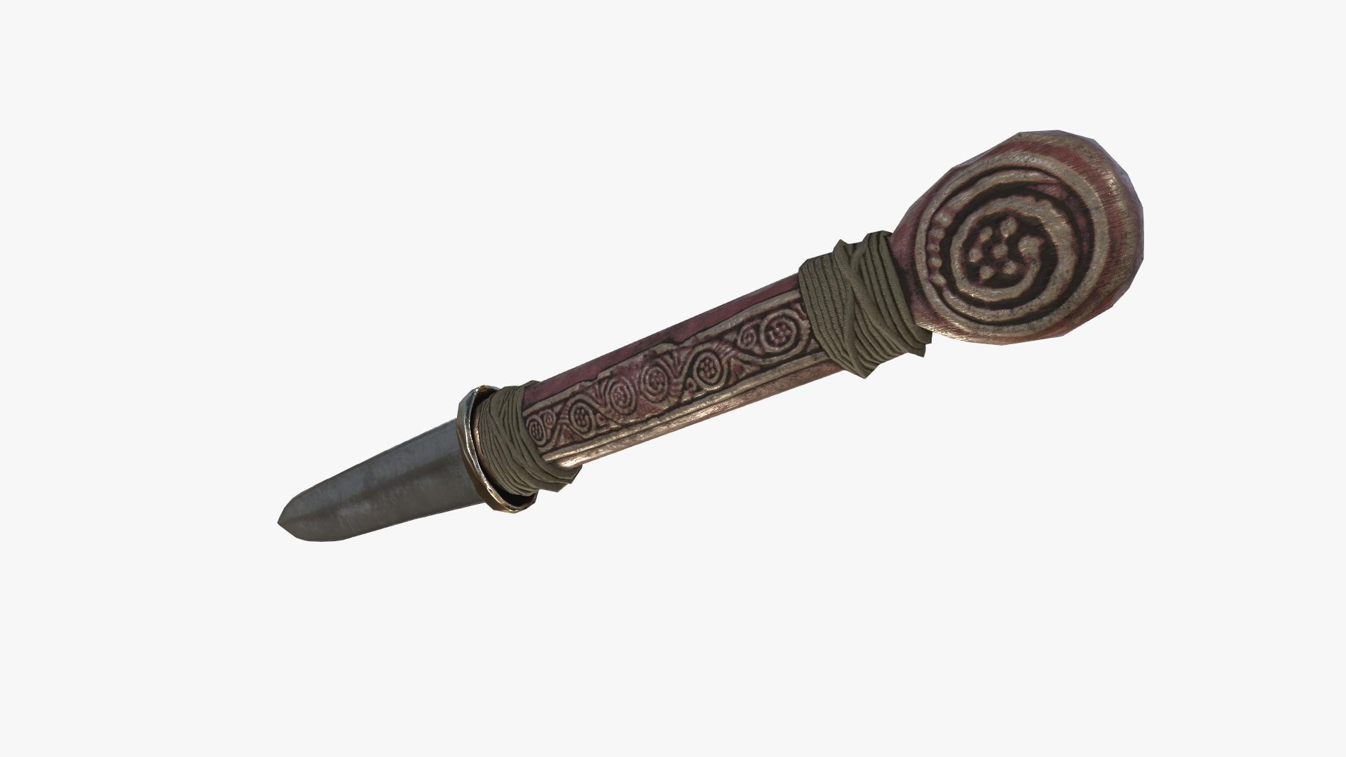 3D Fantasy Sword RPG Saxon Seax Sax Sword Knife Shortsword Dagger Blade ...