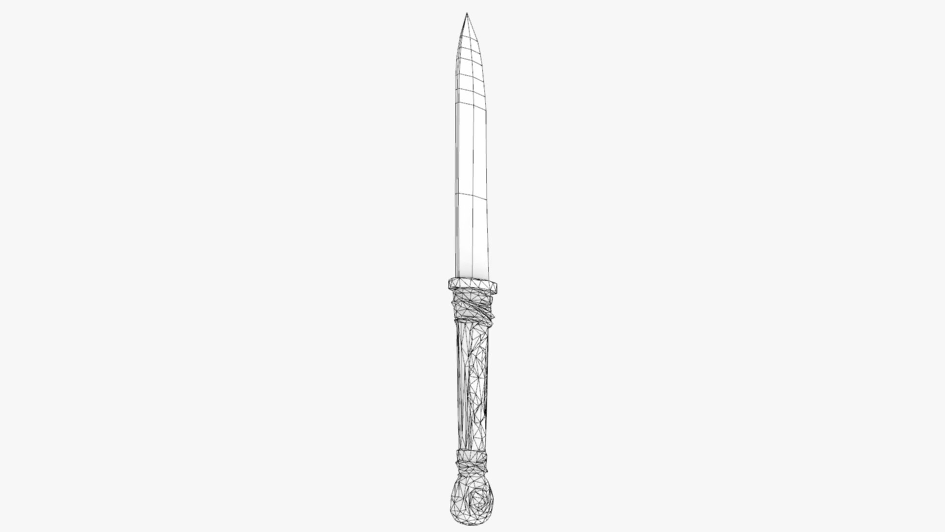 3D Fantasy Sword RPG Saxon Seax Sax Sword Knife Shortsword Dagger Blade ...