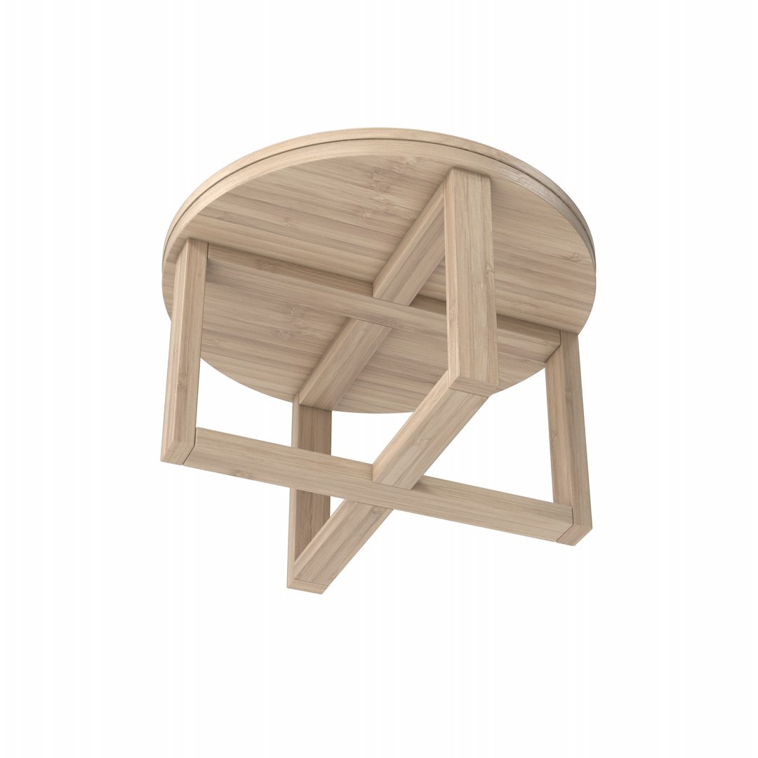 Wooden Ring Table 3D Model - TurboSquid 1842092