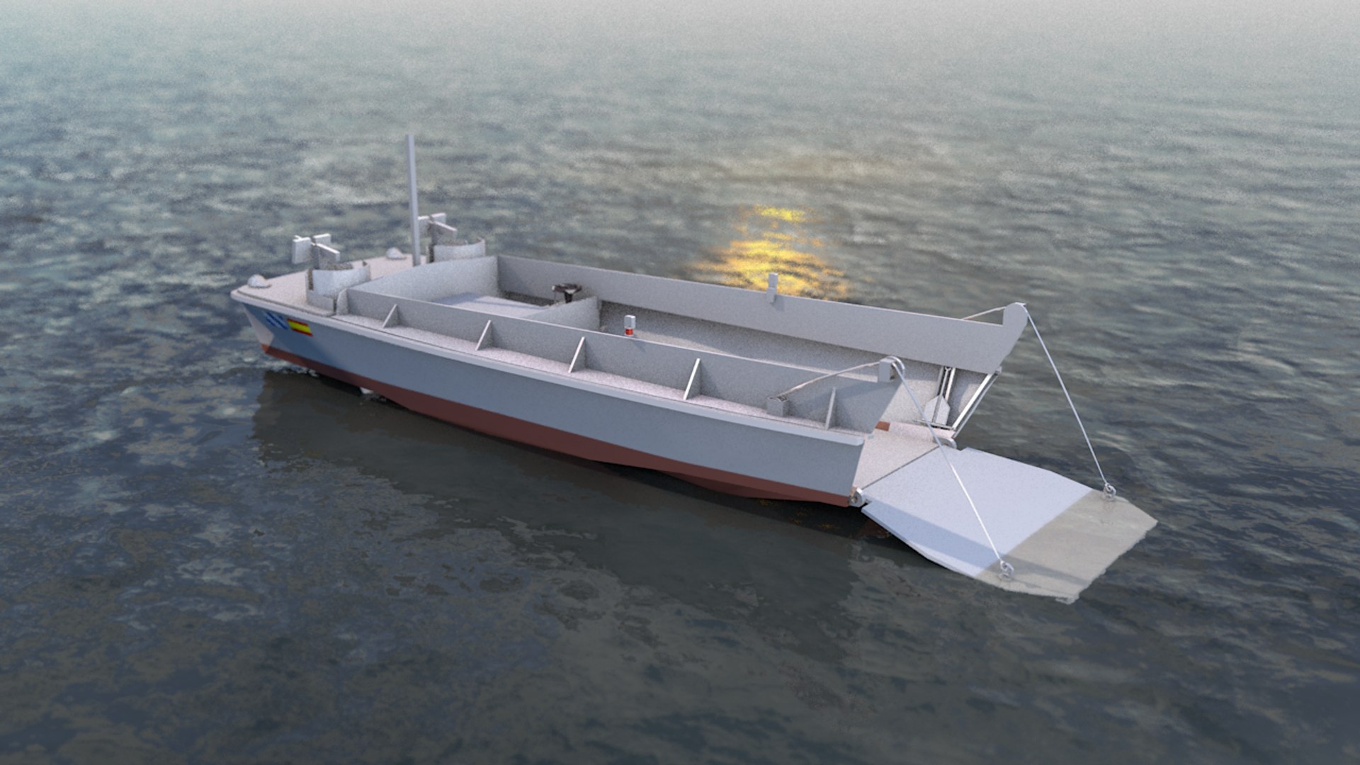 Lcvp Military Boat 3D Model - TurboSquid 1460484