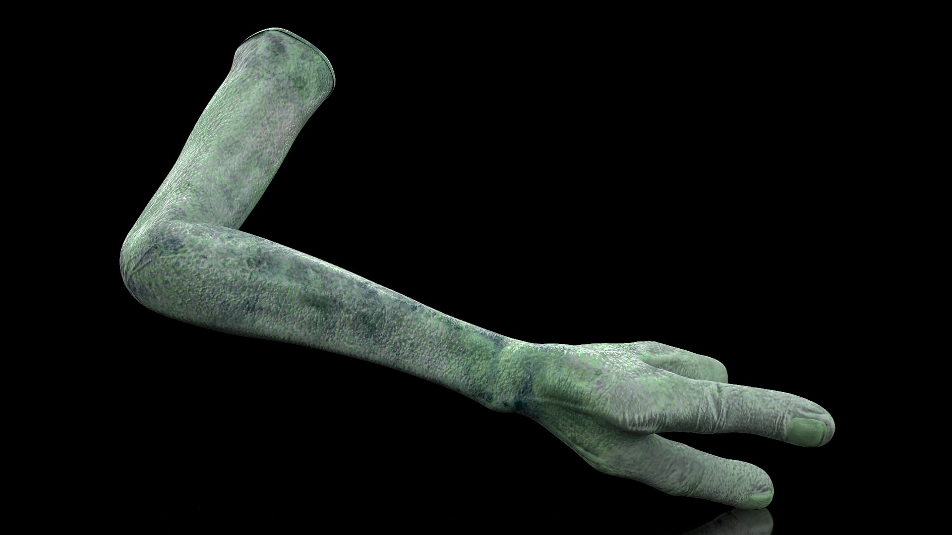 3D green alien arm model - TurboSquid 1628907