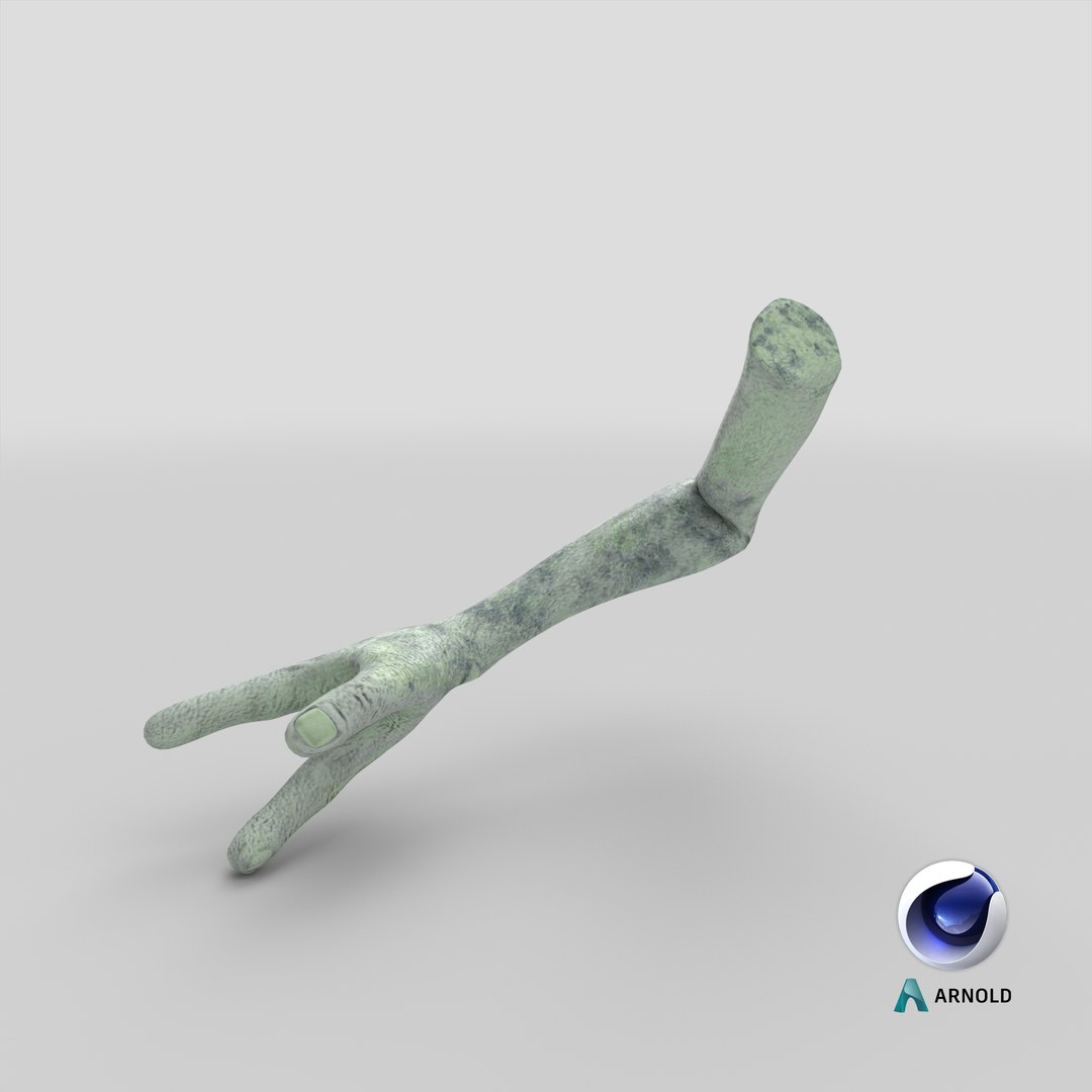 3D Green Alien Arm Model - TurboSquid 1628907