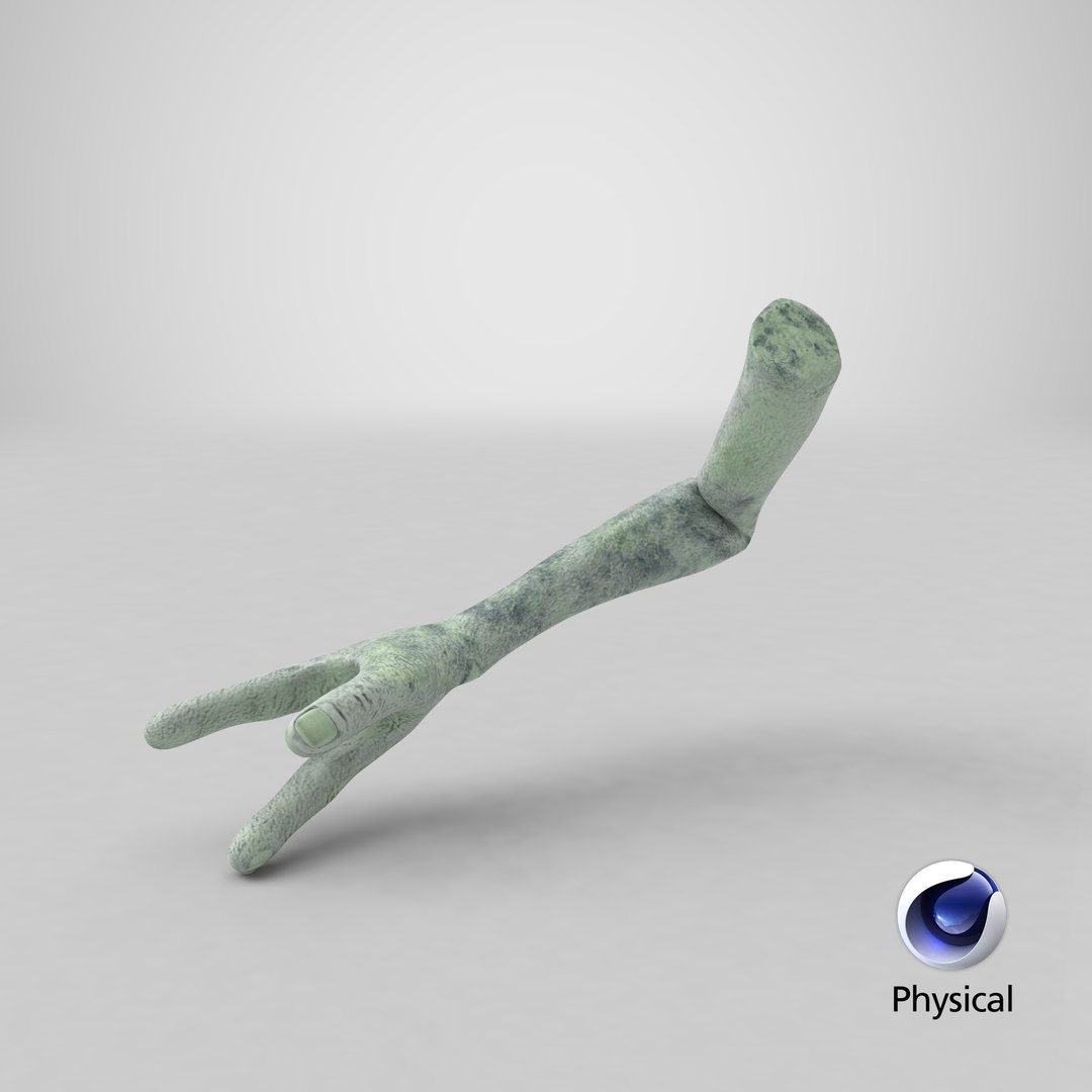 3D Green Alien Arm Model - TurboSquid 1628907