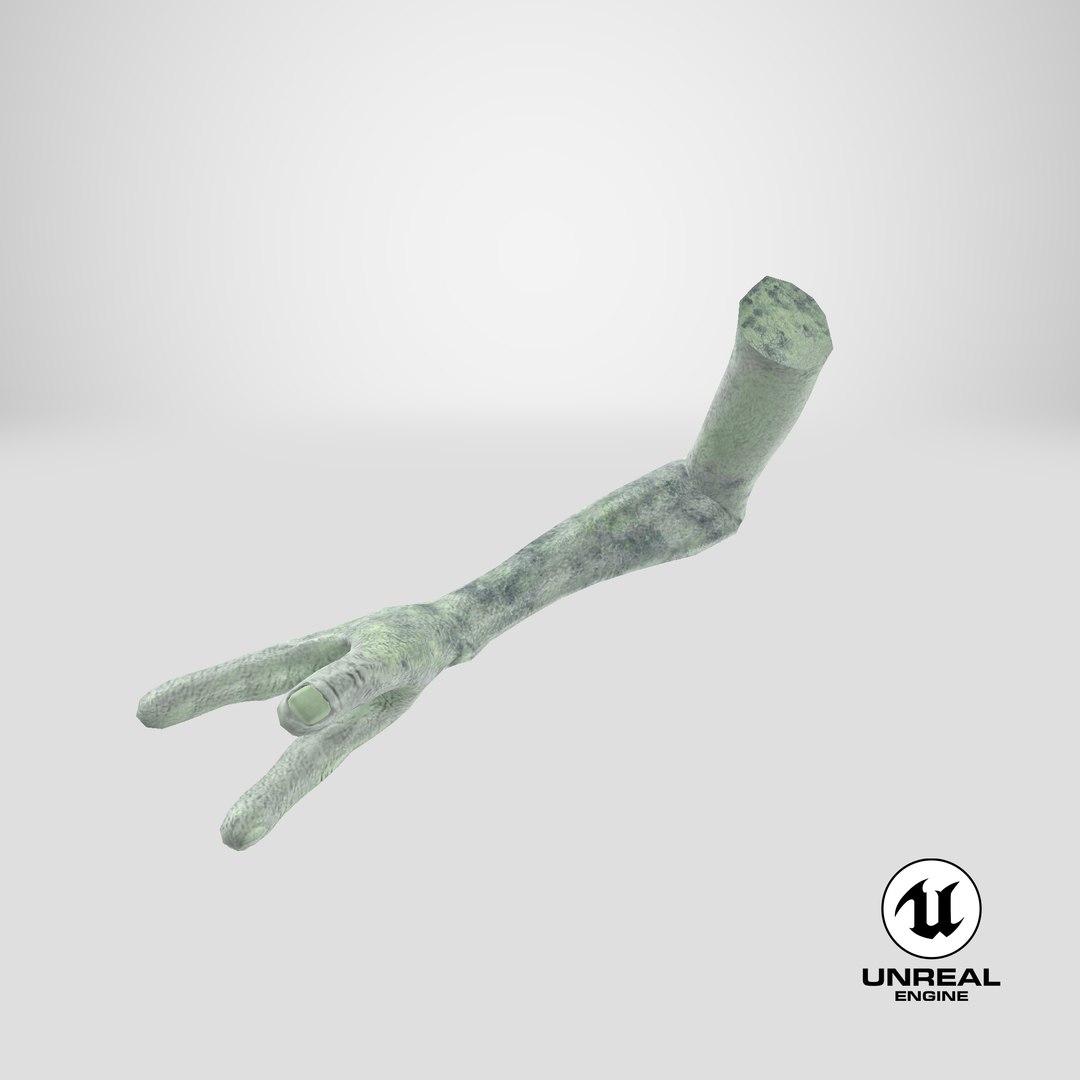 3D Green Alien Arm Model - TurboSquid 1628907