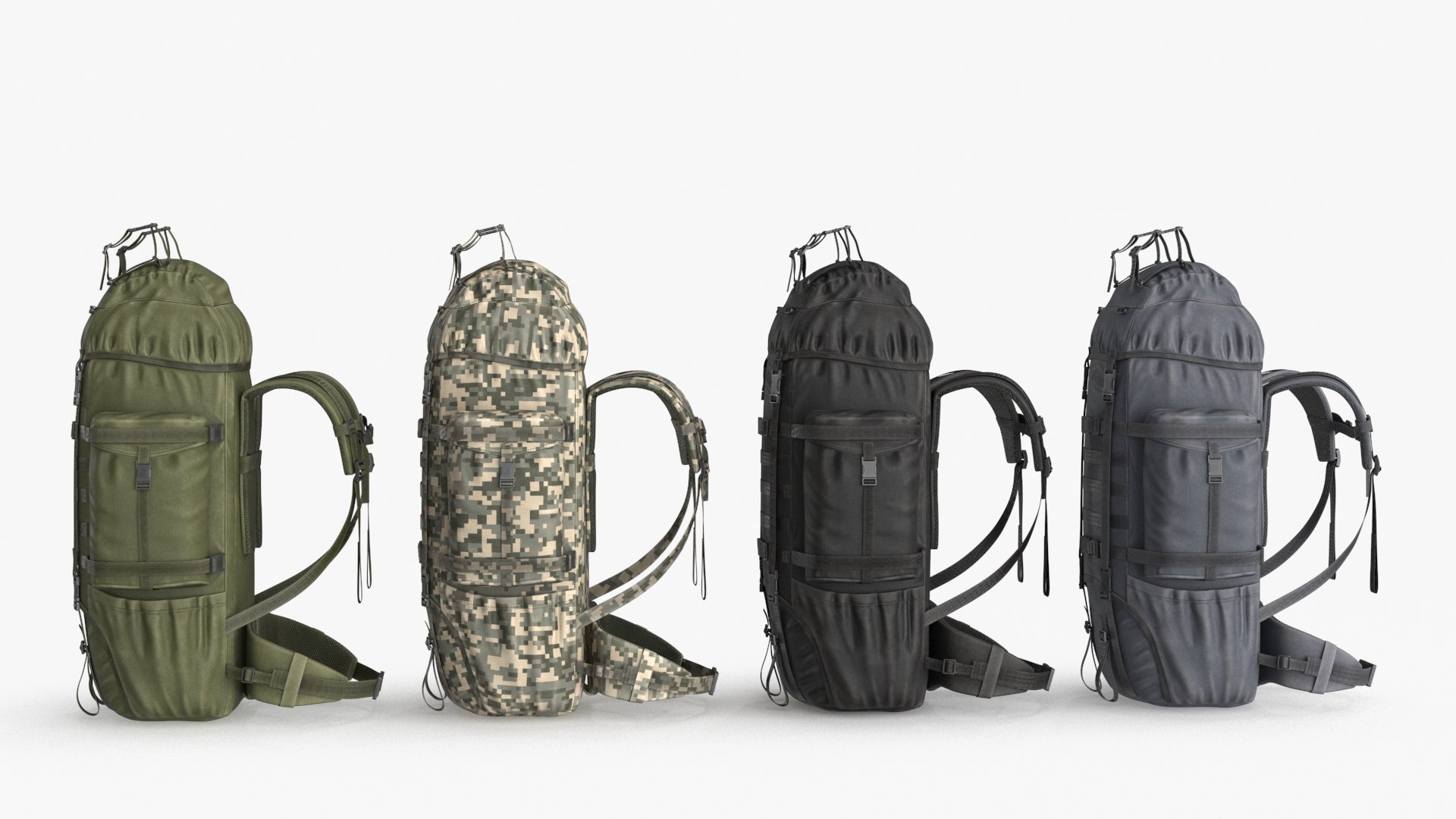 Tactical Military Backpack 3D model - TurboSquid 2060810