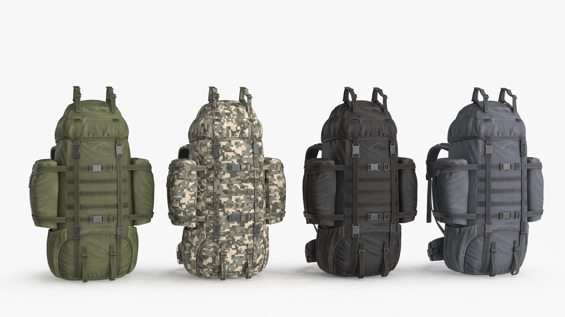 Tactical Military Backpack 3D model - TurboSquid 2060810