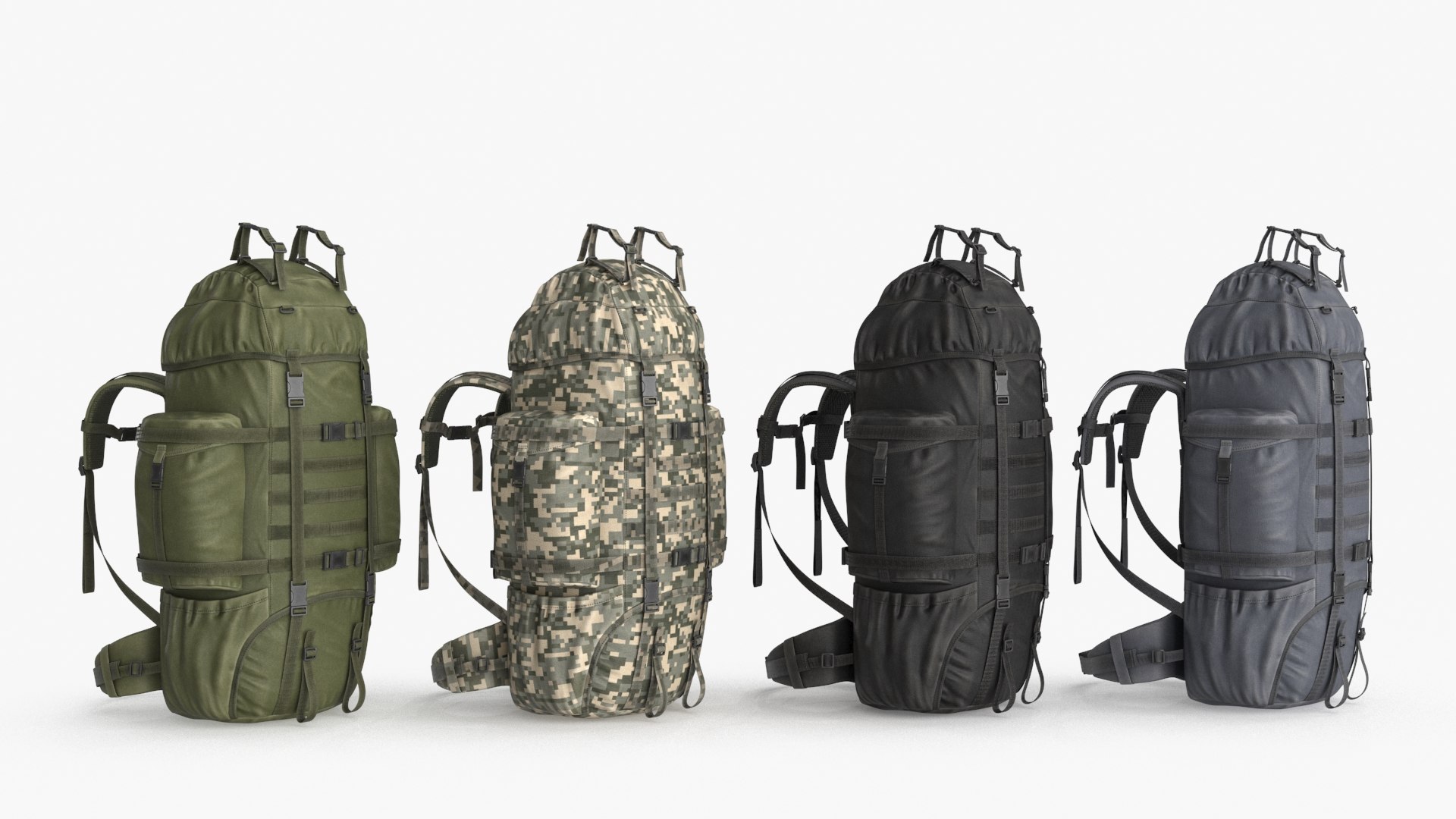 Tactical Military Backpack 3D model - TurboSquid 2060810
