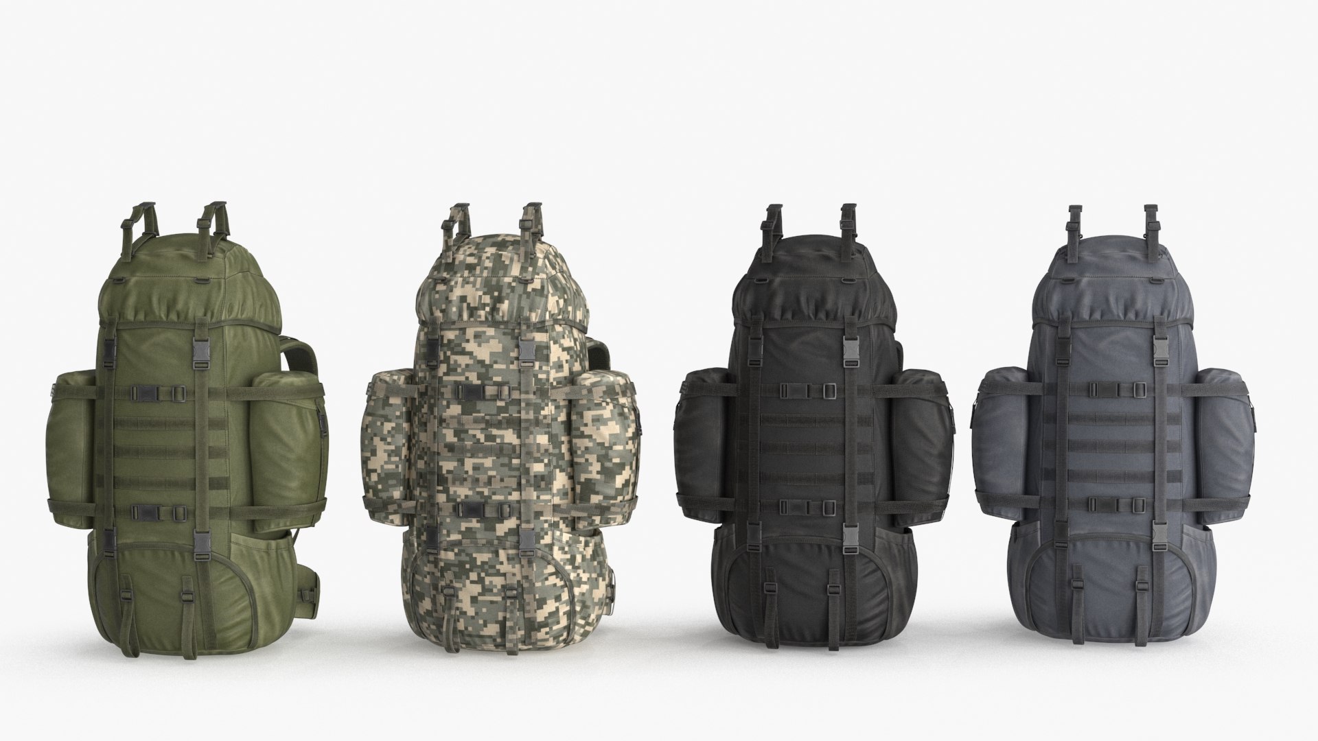 Tactical Military Backpack 3D model - TurboSquid 2060810
