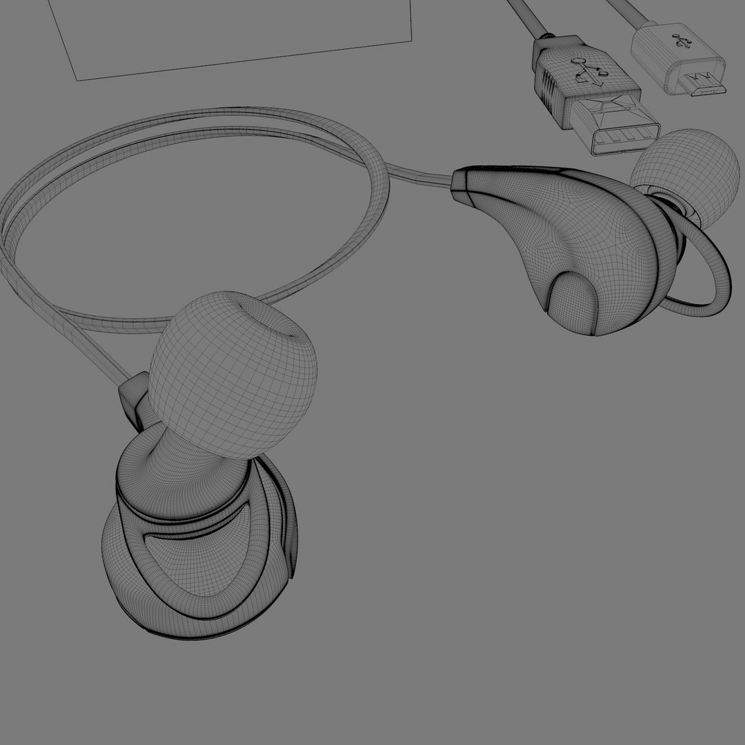 3d bluetooth headphones model