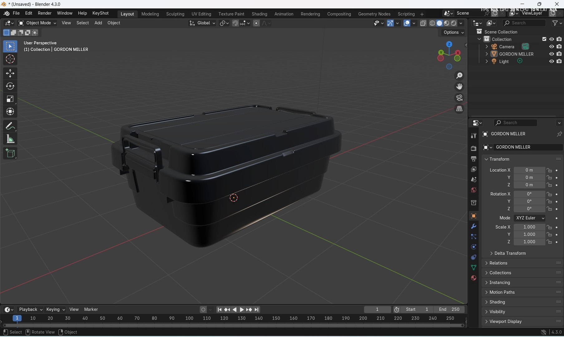 3D GORDON MILLER BOX Model - TurboSquid 2326994