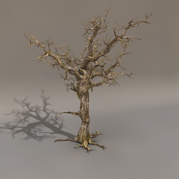 3d scary tree leaf model