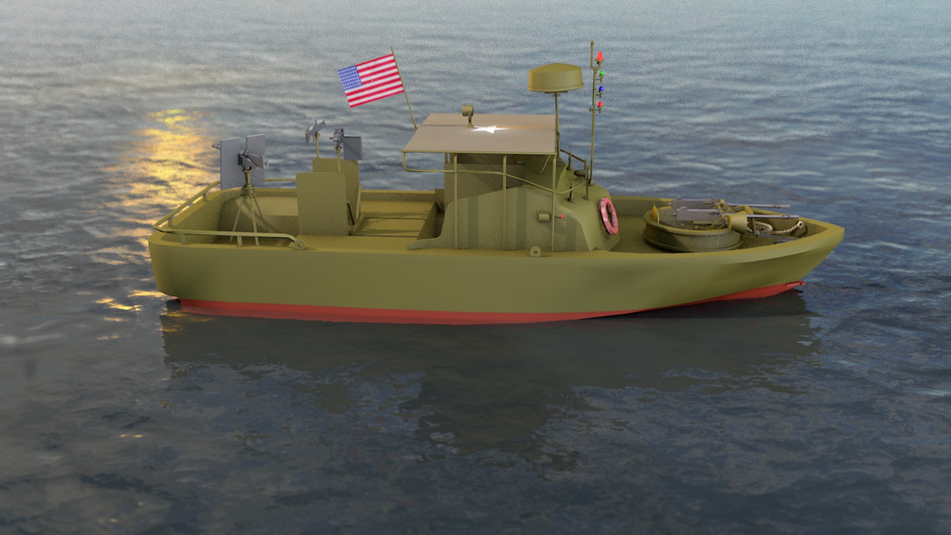 3D Model Pibber Patrol Boat River - TurboSquid 1459324