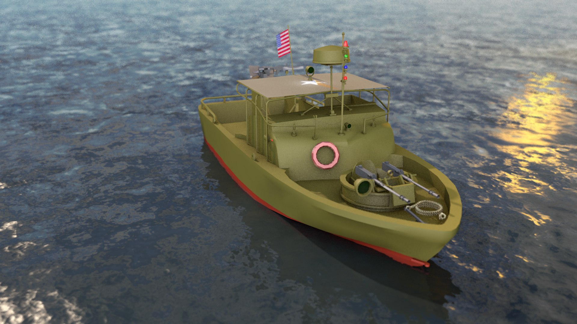 3D model pibber patrol boat river - TurboSquid 1459324