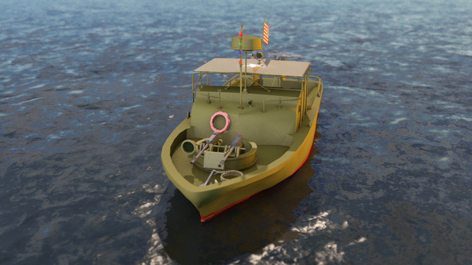 3D Model Pibber Patrol Boat River - TurboSquid 1459324