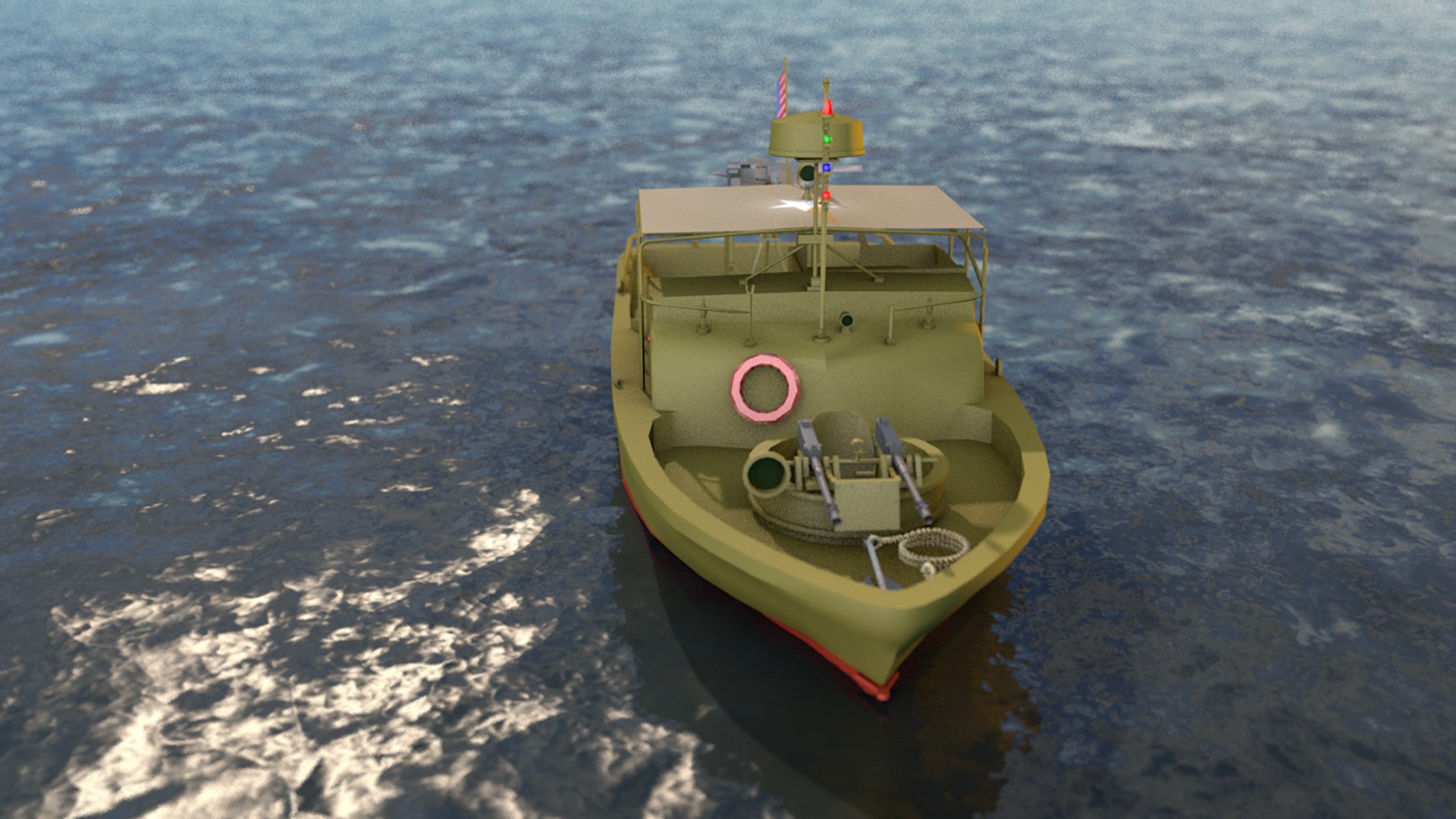 3D Model Pibber Patrol Boat River - TurboSquid 1459324