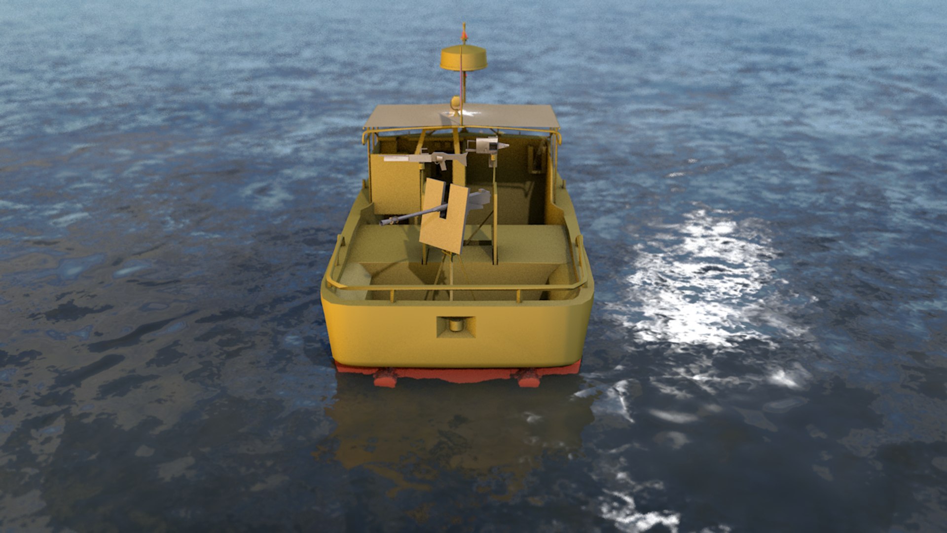3D Model Pibber Patrol Boat River - TurboSquid 1459324