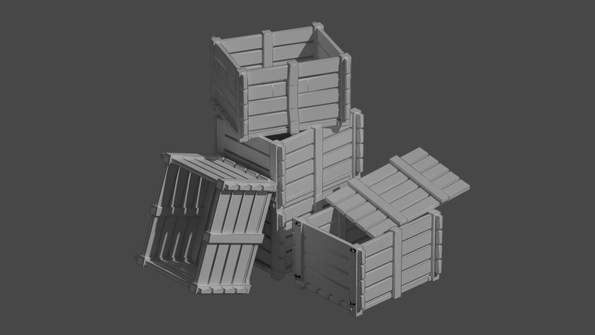Medieval Crates 3D Model - TurboSquid 1542021