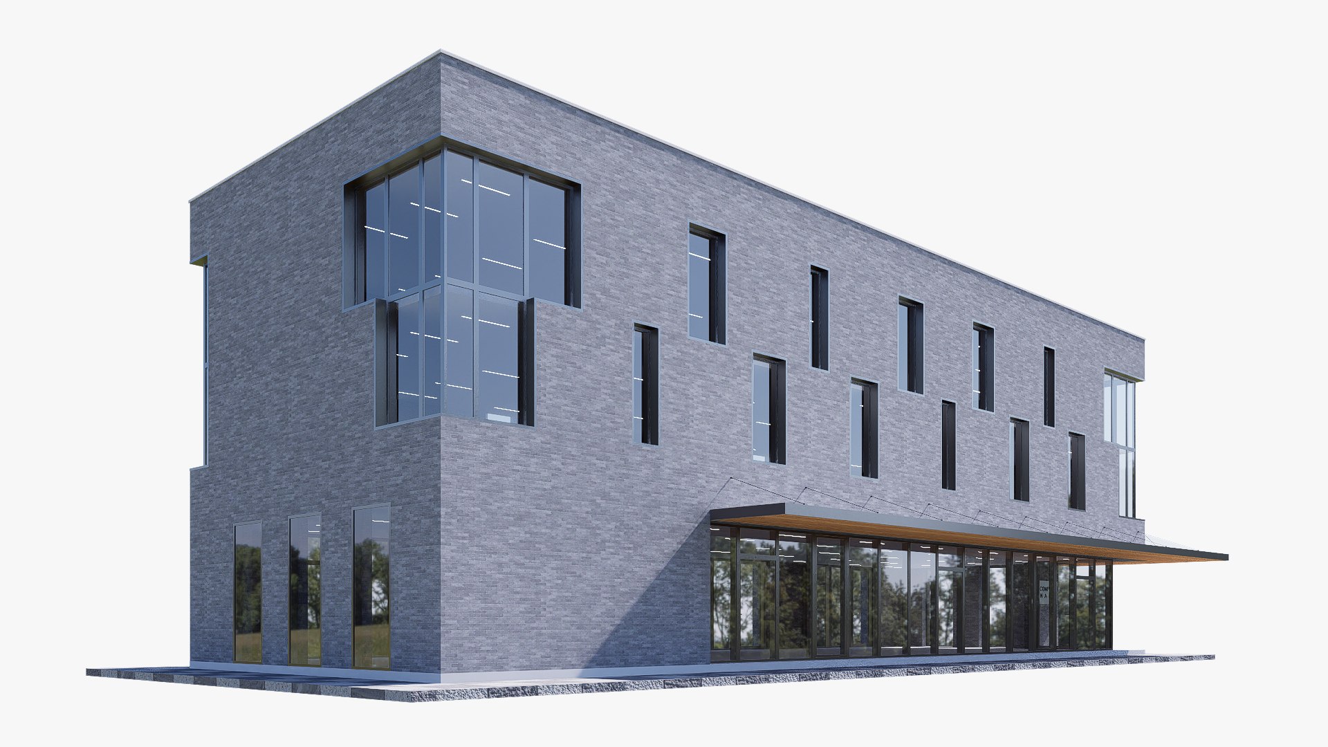 Commercial Building 3D Model - TurboSquid 2420861