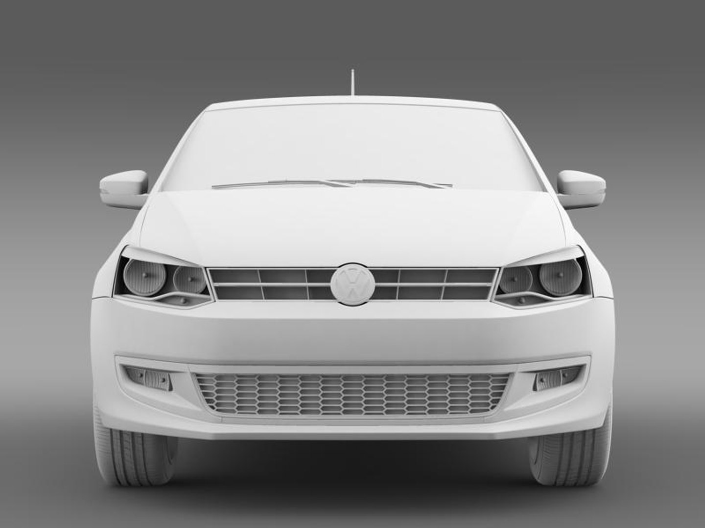 3d Model Volkswagen Polo 2009-2013