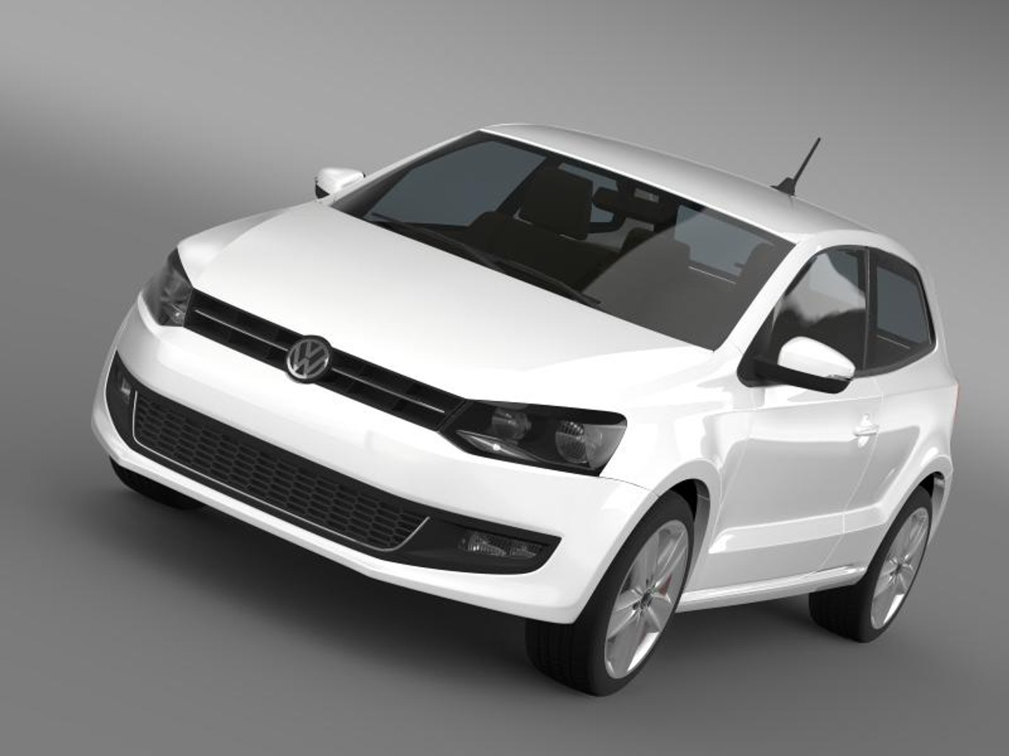 3d Model Volkswagen Polo 2009-2013