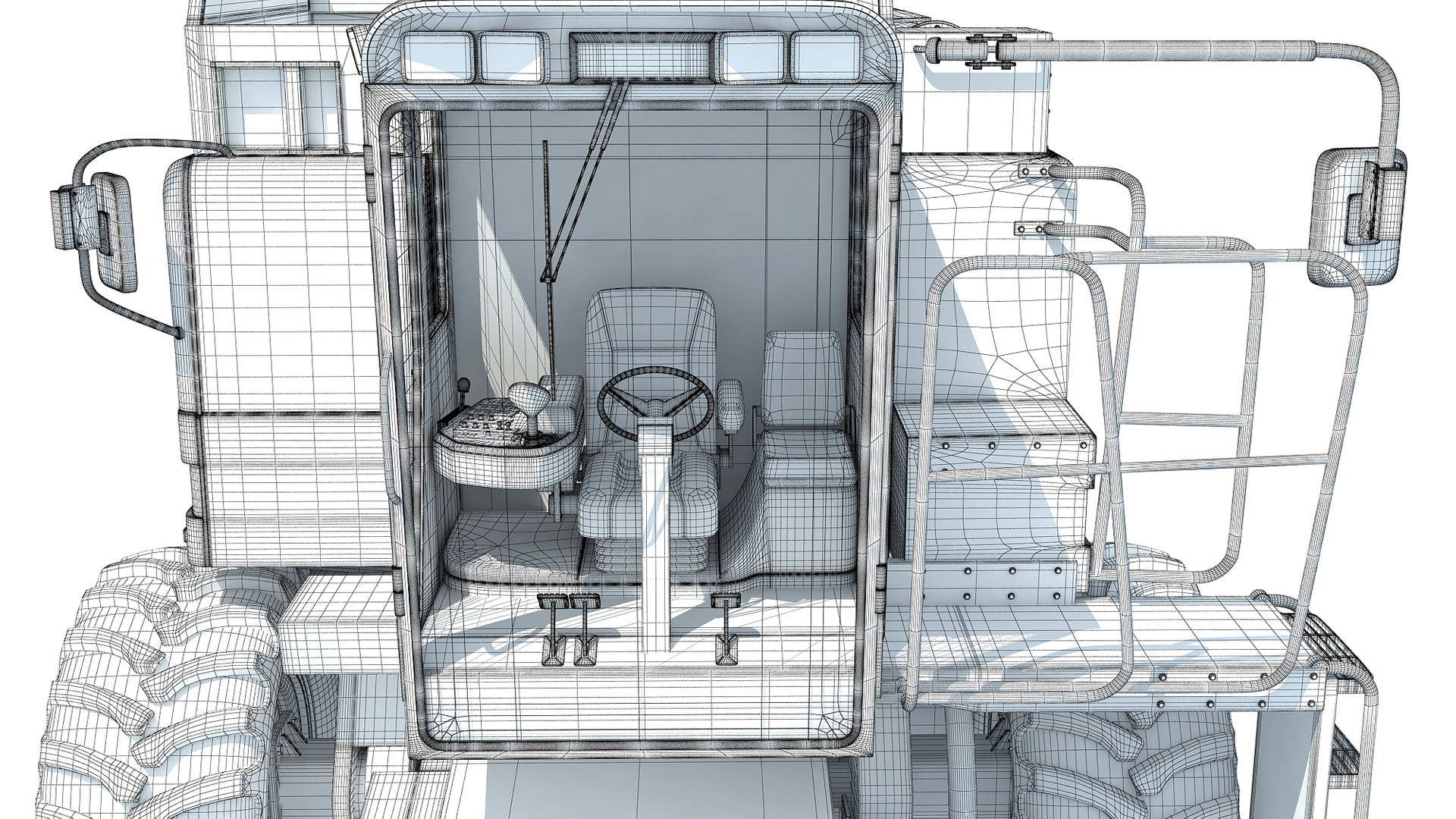 3D Combine Harvester Model - TurboSquid 1511840
