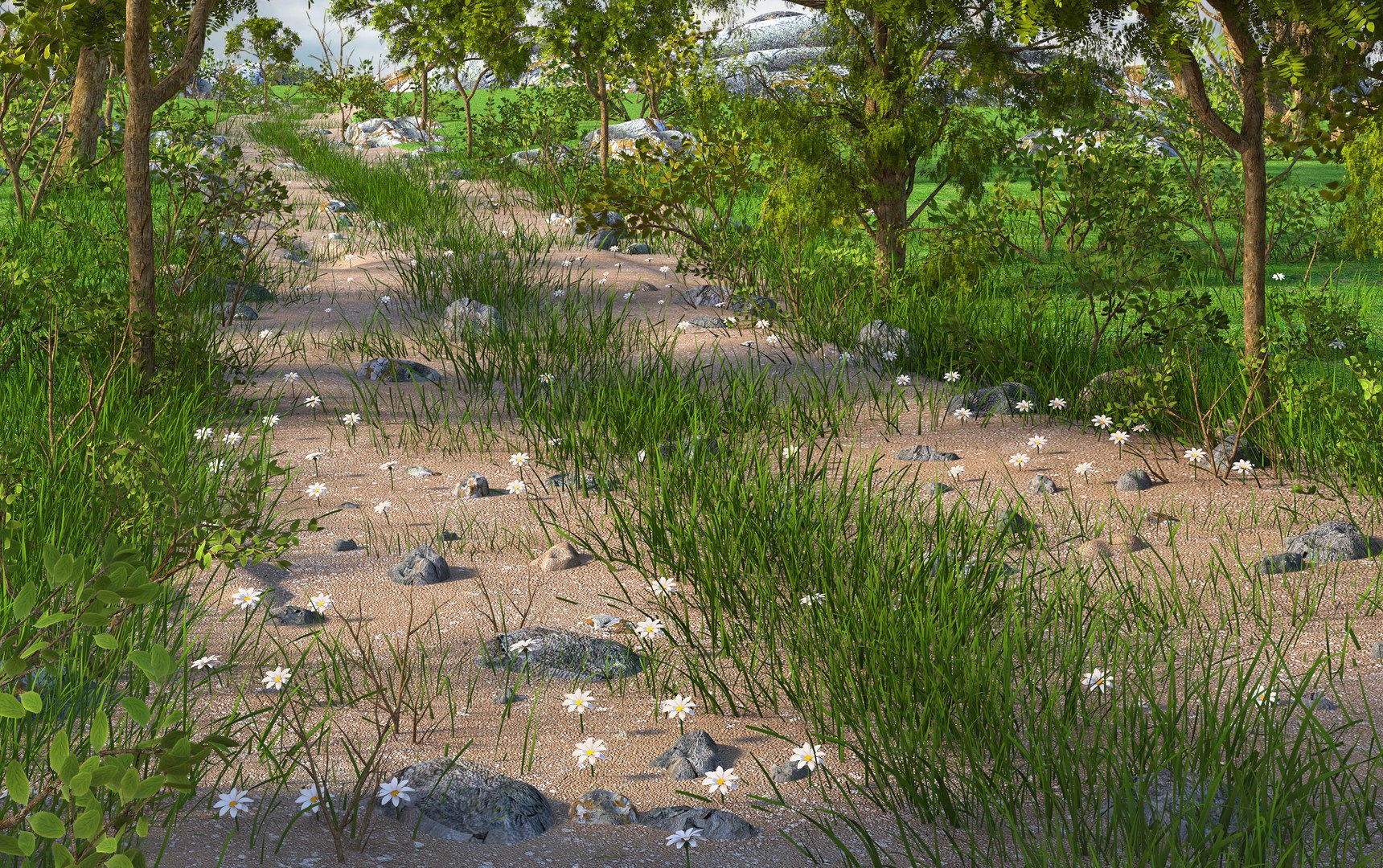 Path Forest Green 3D - TurboSquid 1426857