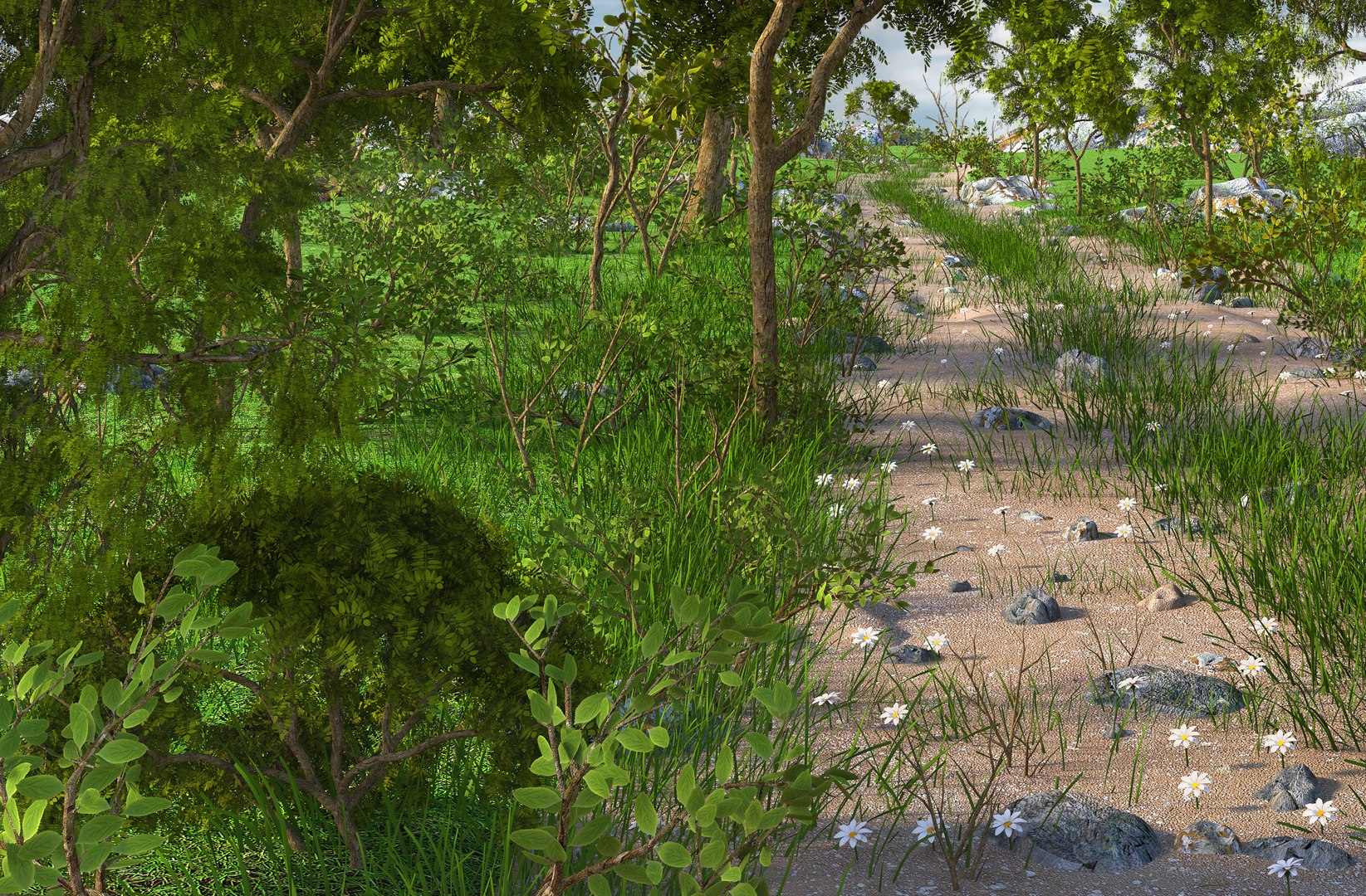 Path Forest Green 3D - TurboSquid 1426857