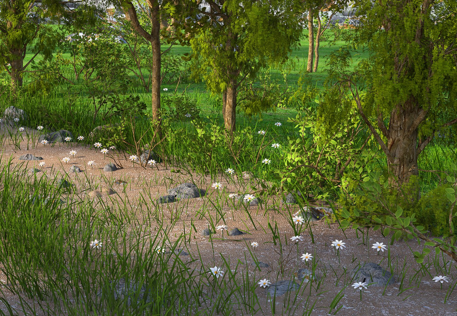 Path Forest Green 3D - TurboSquid 1426857
