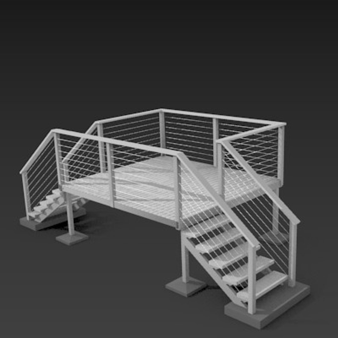 3d Freestanding Steel Deck