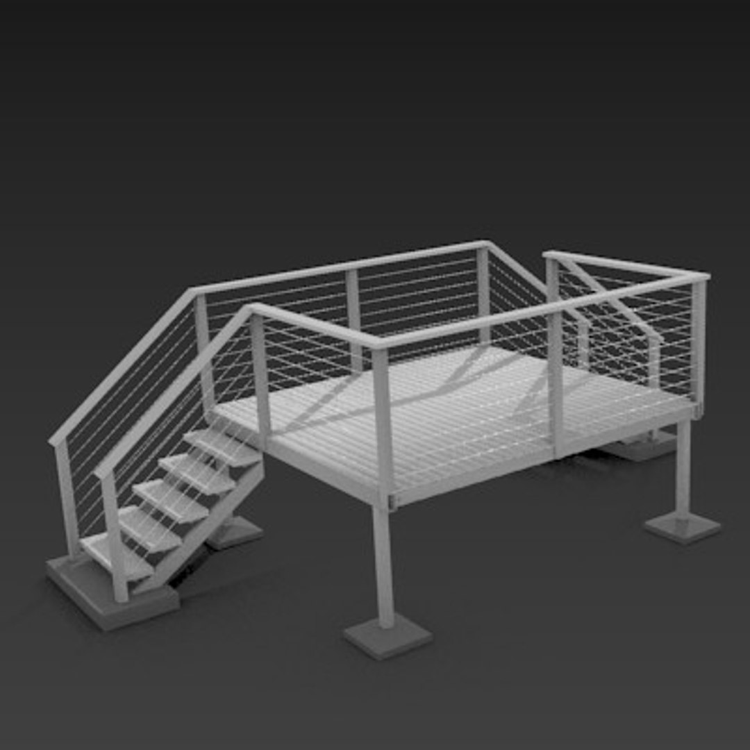 3d Freestanding Steel Deck