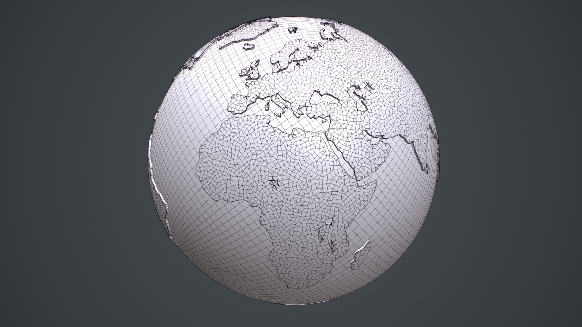 3D Model Globe Ocean - TurboSquid 1574908