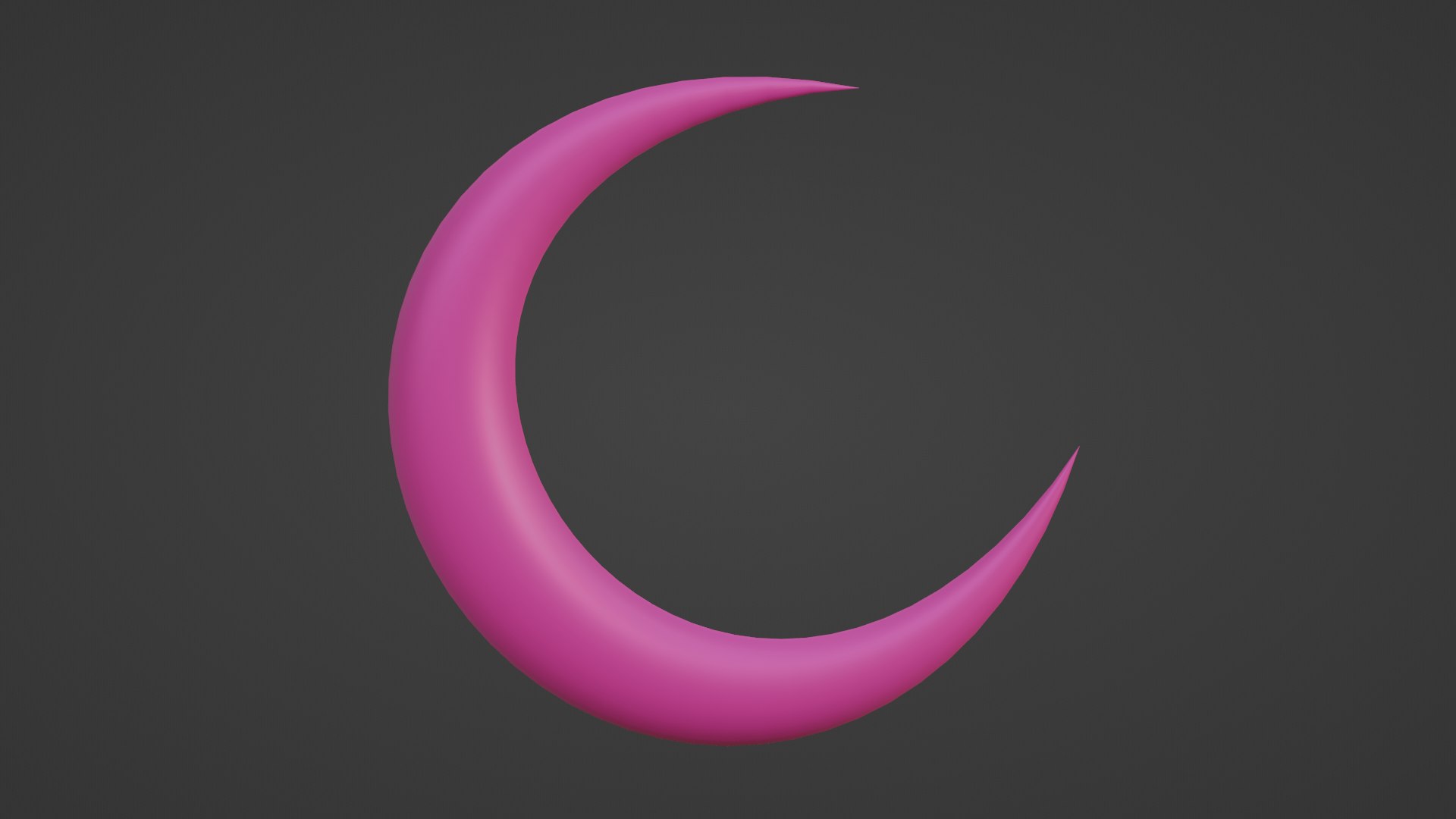 3D Pink Cartoon Moon Model - TurboSquid 2129923