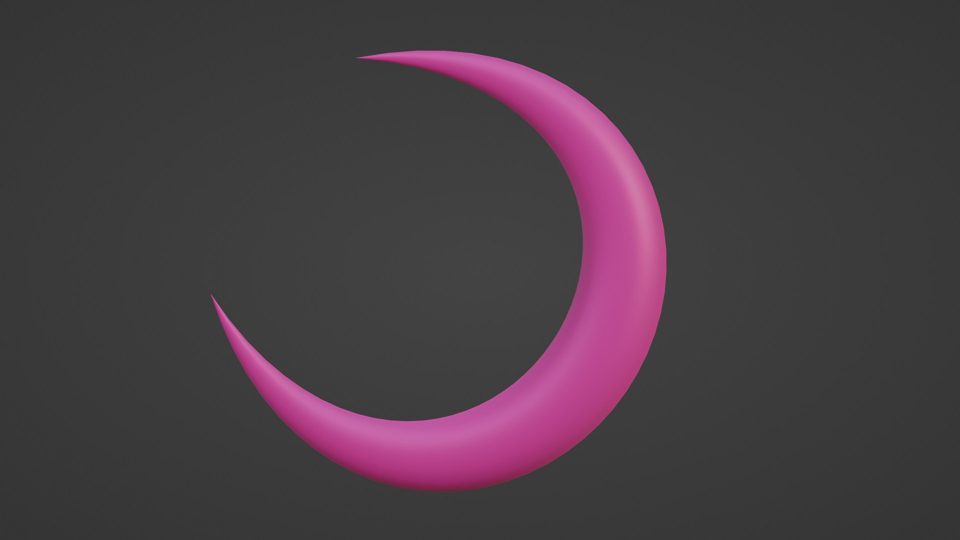 3D Pink Cartoon Moon Model - TurboSquid 2129923
