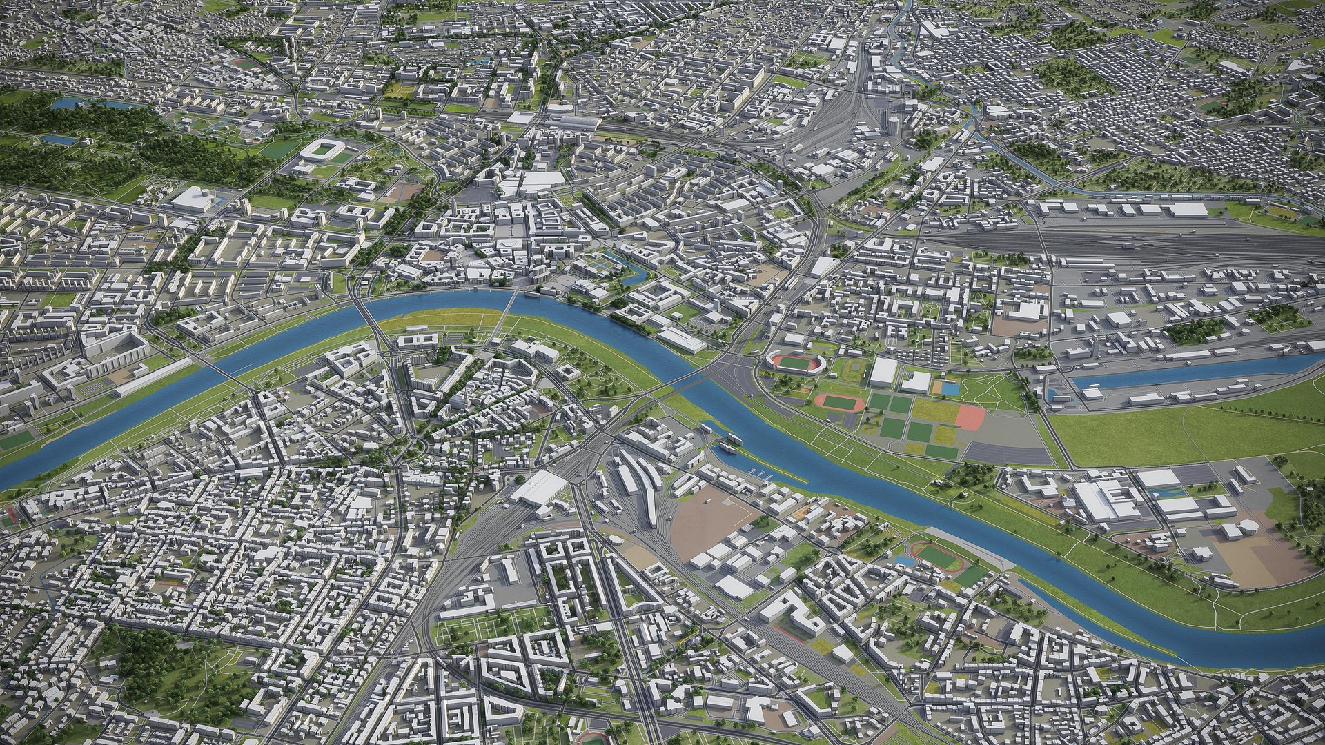 Drezden Surrounding - 3D - TurboSquid 1510468