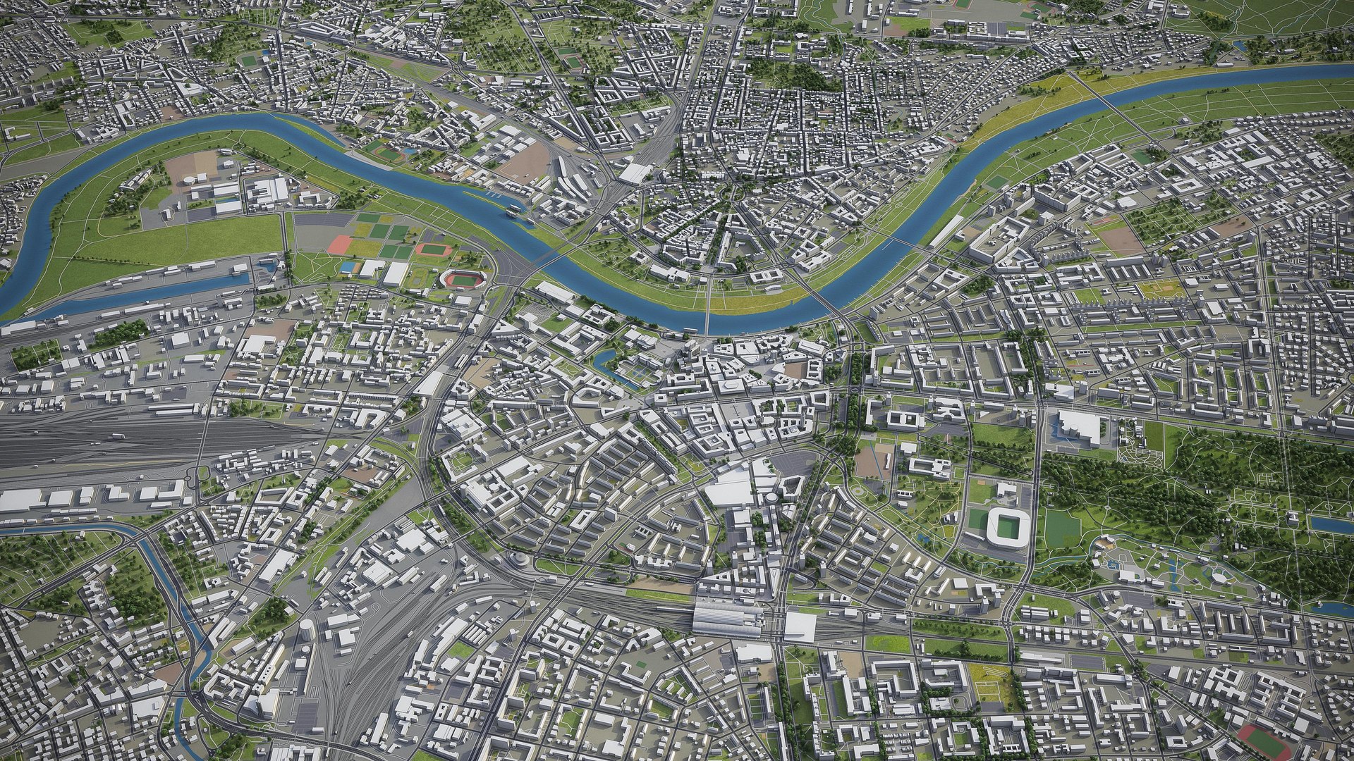 Drezden Surrounding - 3D - TurboSquid 1510468