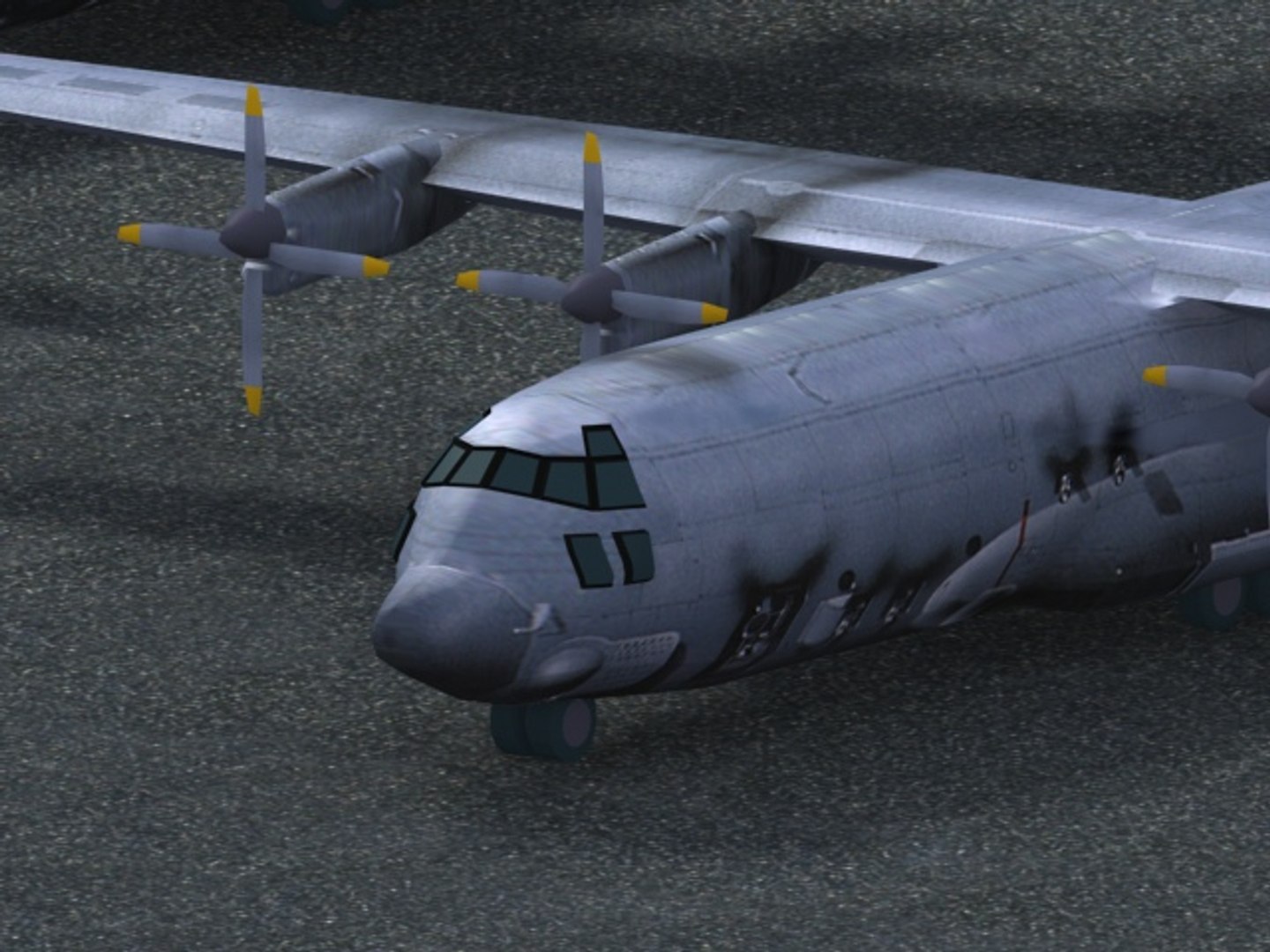 Spectre Gunship Airplane Aircraft 3d Model