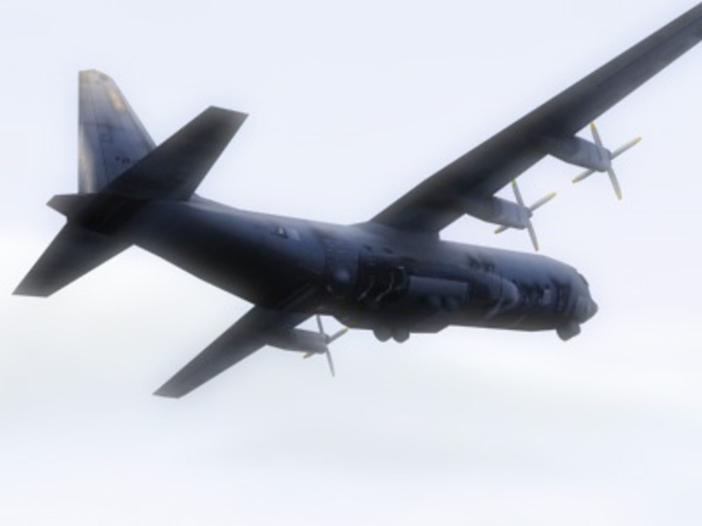 Spectre Gunship Airplane Aircraft 3d Model