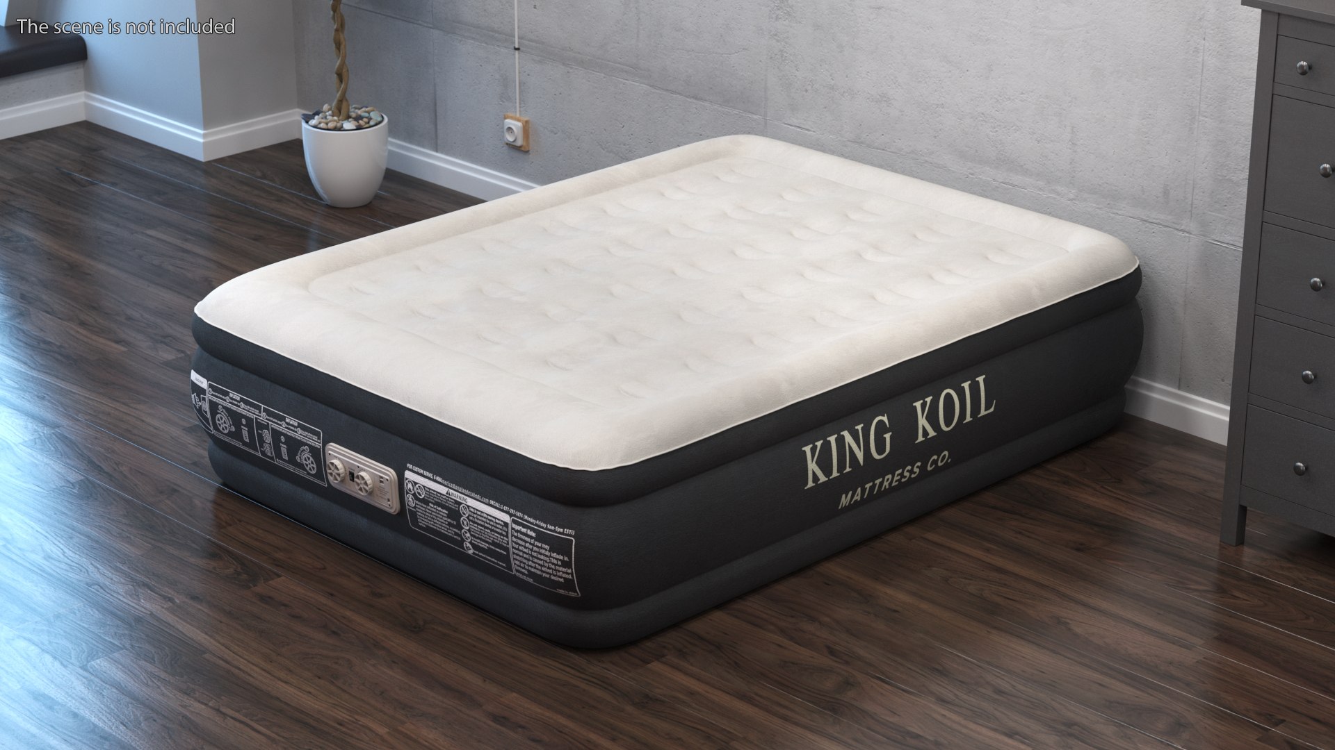 Inflatable Air Mattress King Koil Queen Size Model - TurboSquid 2116146