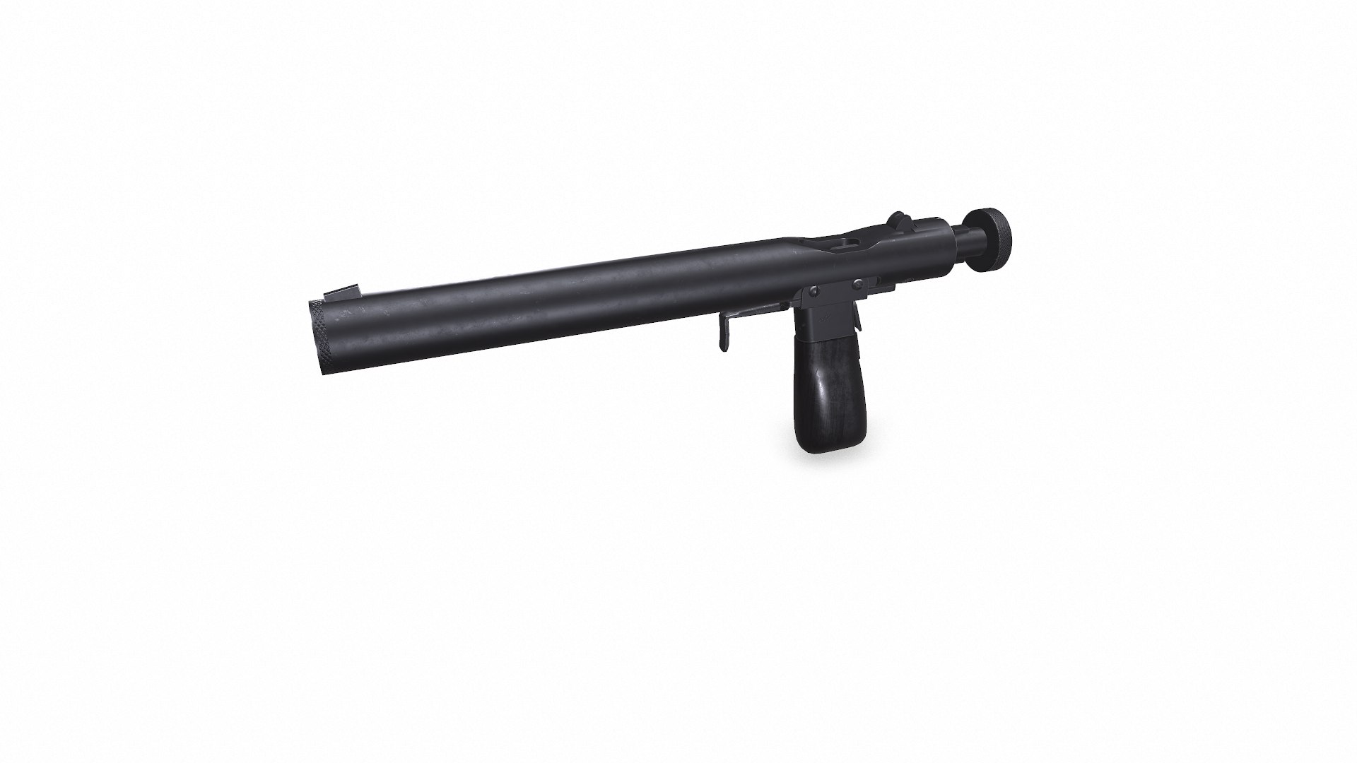 Welrod MK 2 Bolt Action Pistol Low-poly PBr Model - TurboSquid 2344579