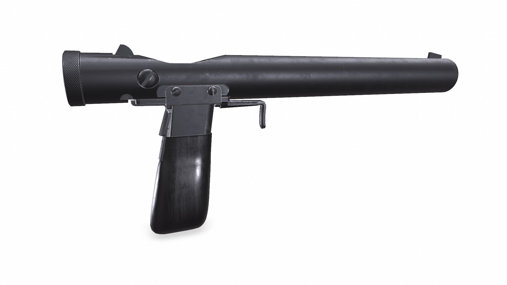 Welrod MK 2 Bolt Action Pistol Low-poly PBr Model - TurboSquid 2344579