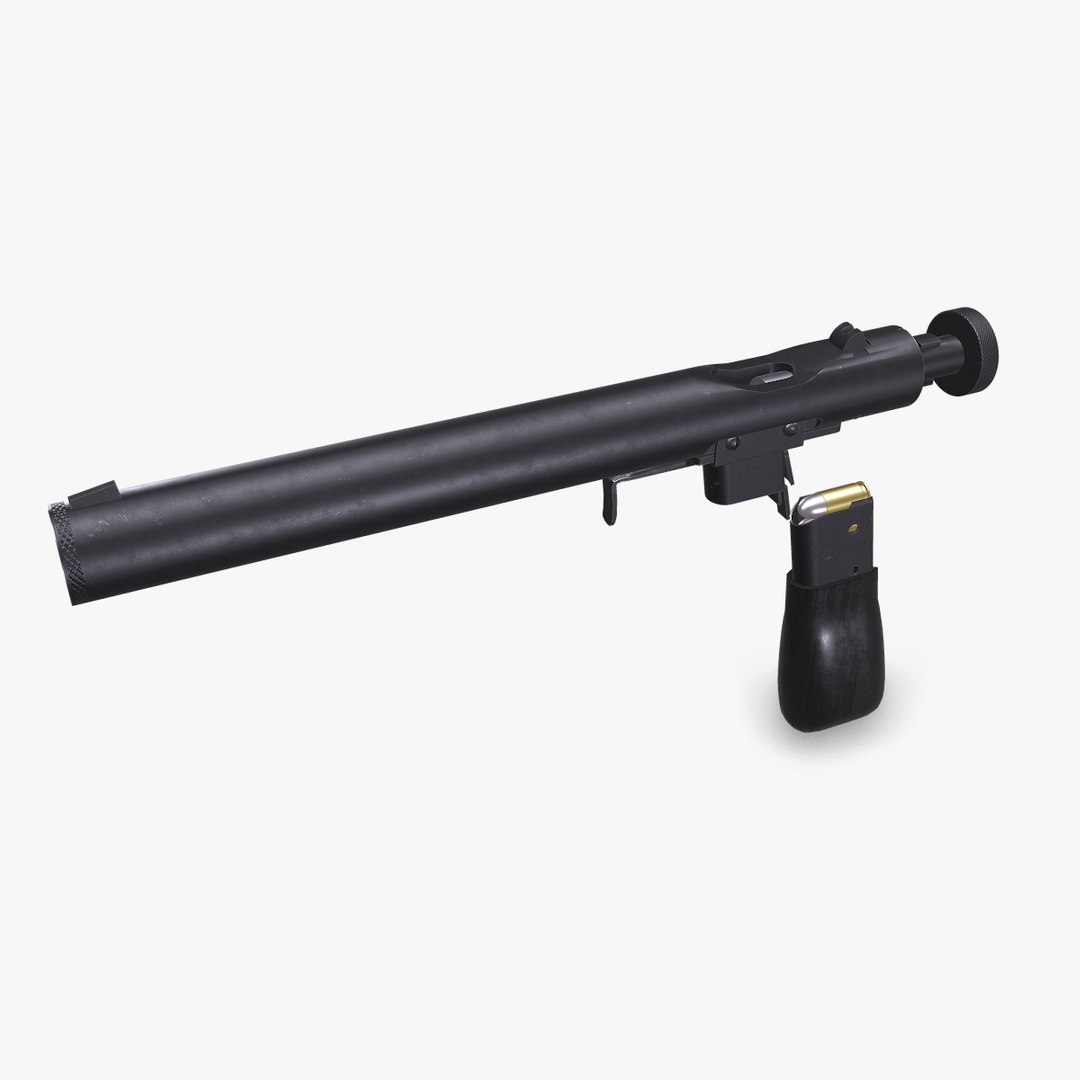 Welrod MK 2 Bolt Action Pistol Low-poly PBr Model - TurboSquid 2344579