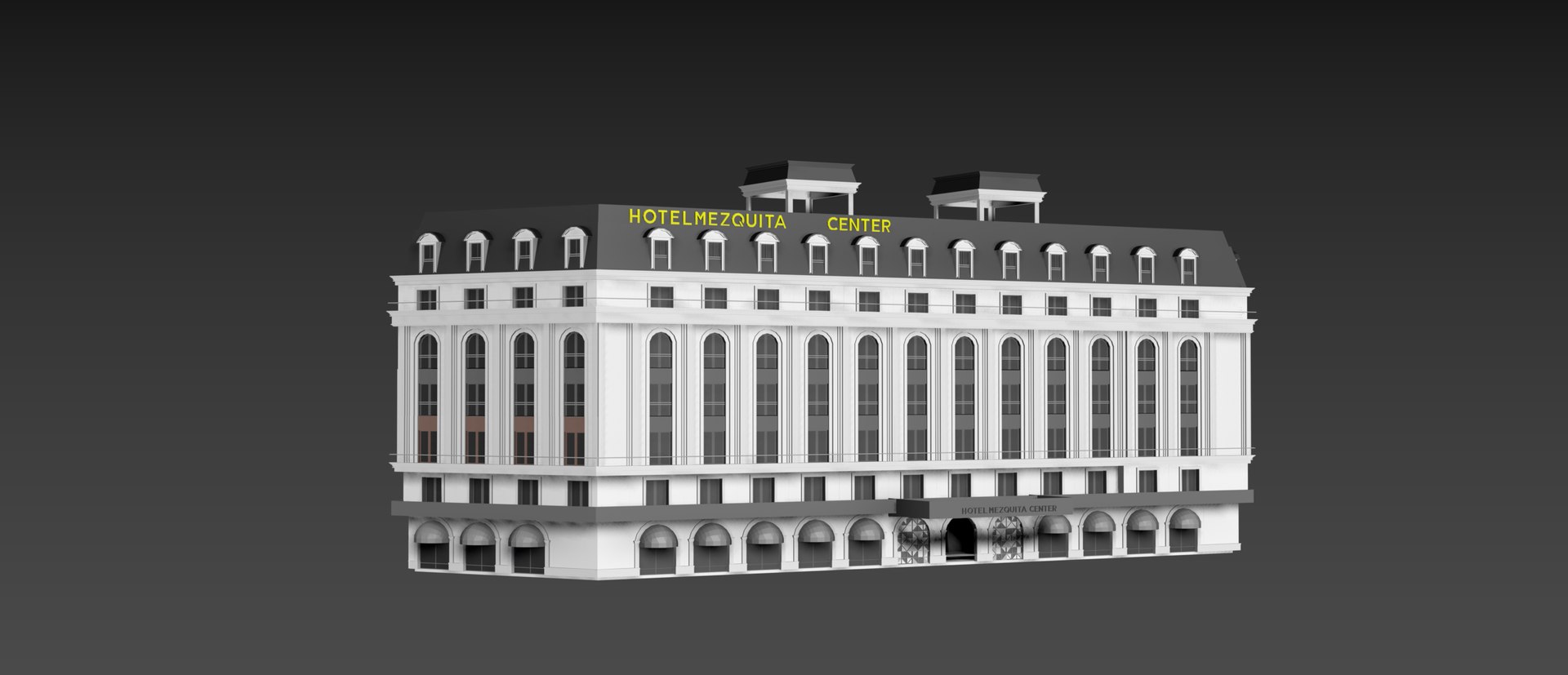 3D Model Hotel Mezquita Center Cordoba - TurboSquid 2347145