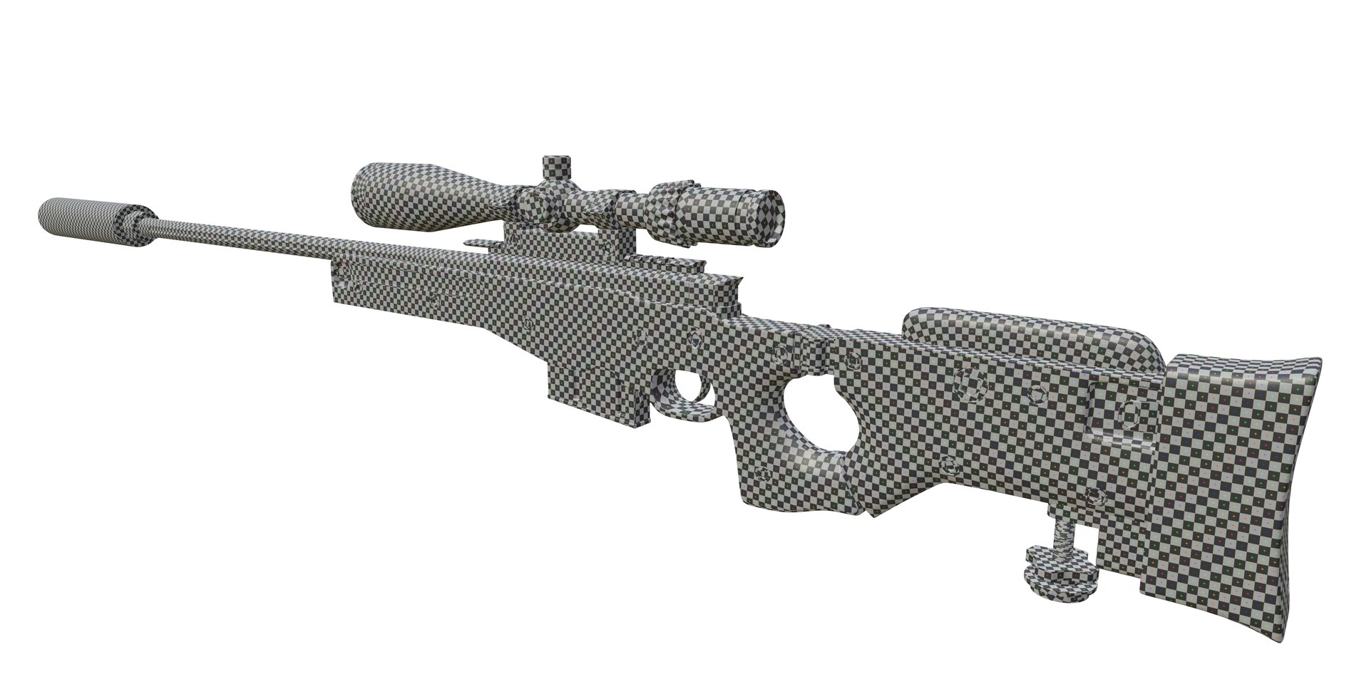 AWM Sniper Rifle High Poly 3D Model - TurboSquid 2146856