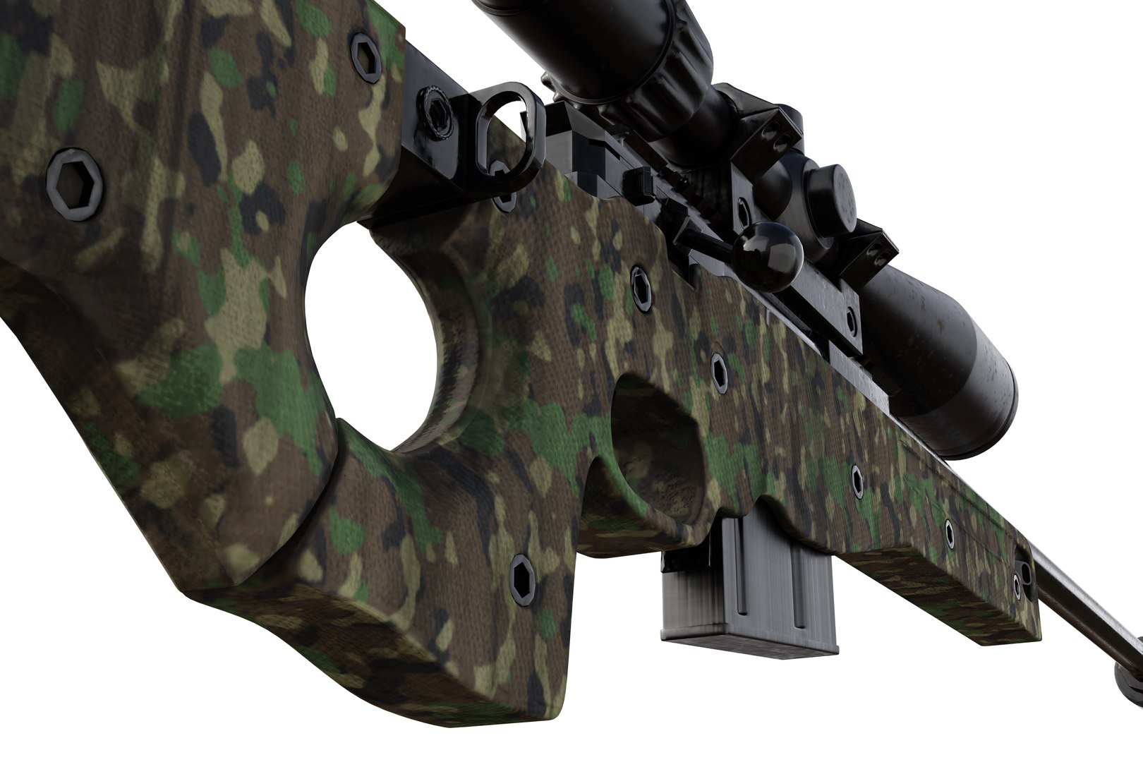 AWM Sniper Rifle High Poly 3D Model - TurboSquid 2146856