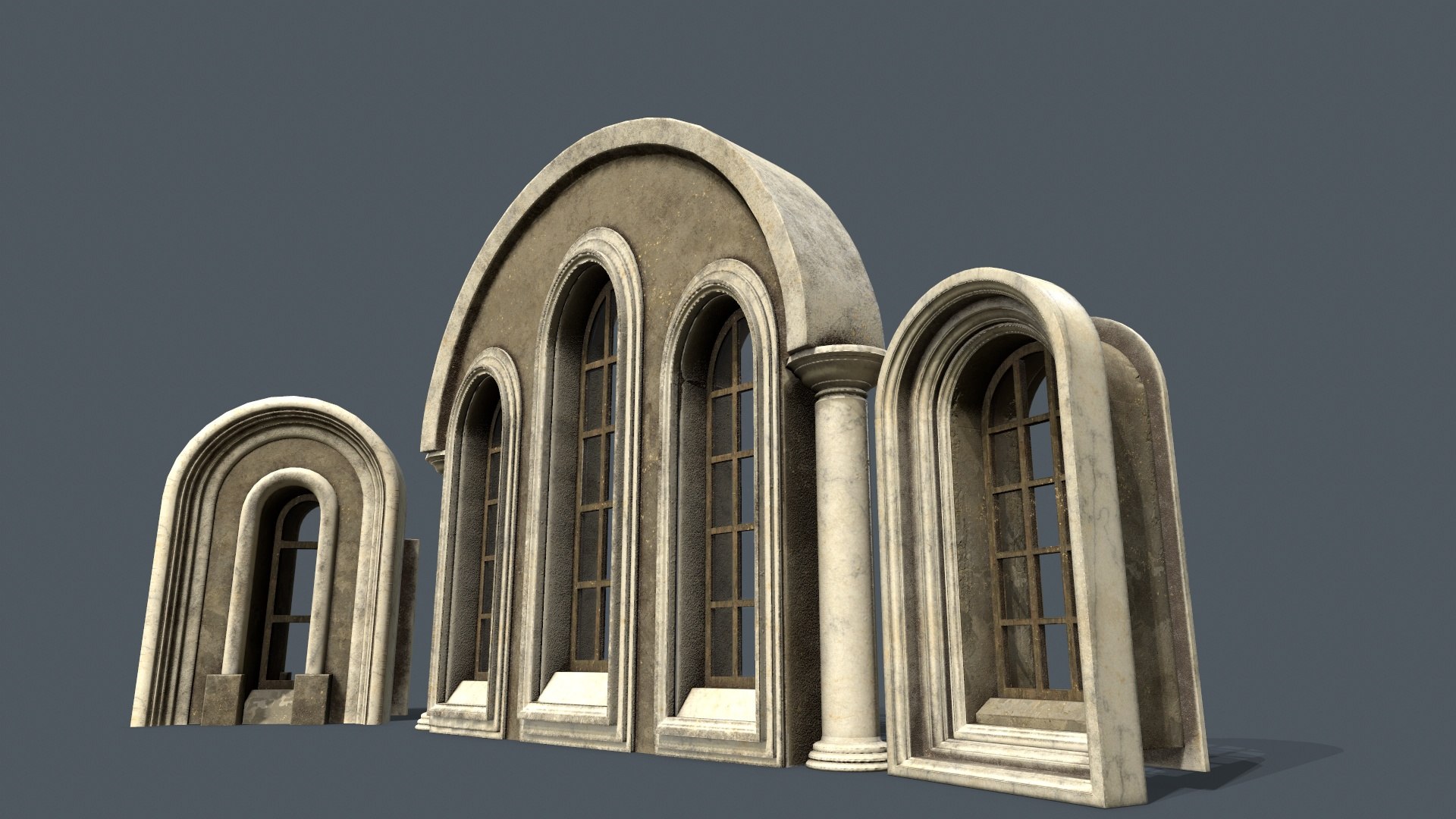 Medieval Window Set 3D Model - TurboSquid 2302949