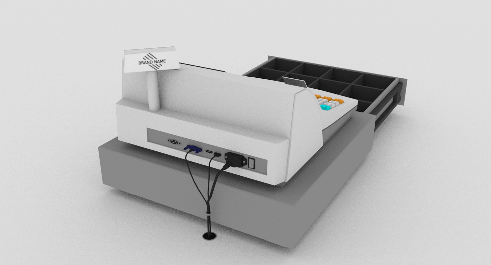 Generic Cash Register 3d Model