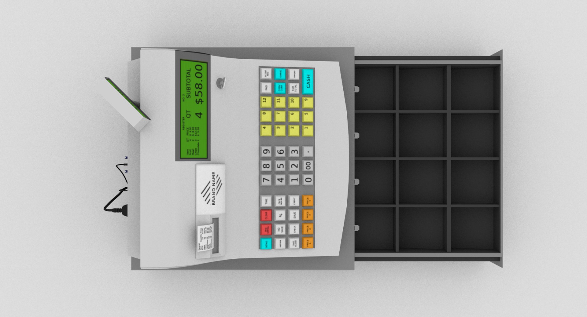 Generic Cash Register 3d Model
