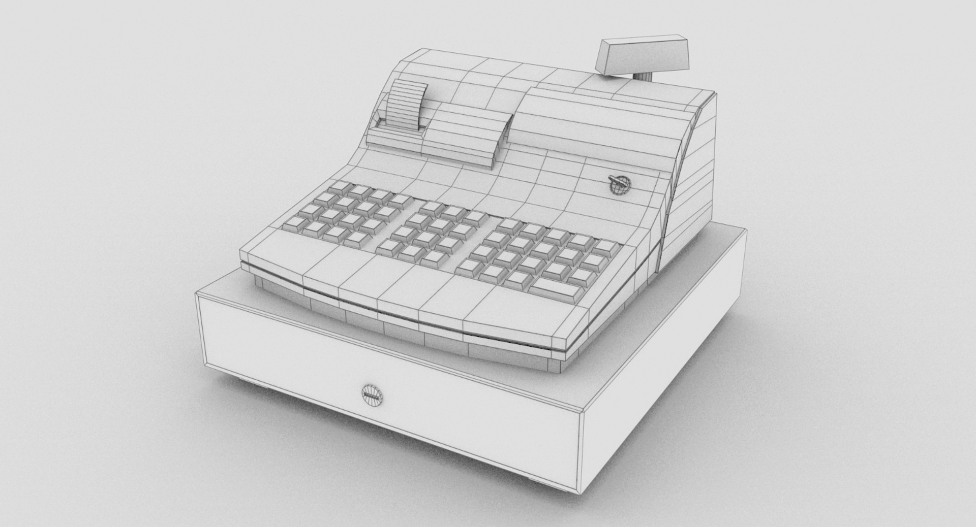 Generic Cash Register 3d Model