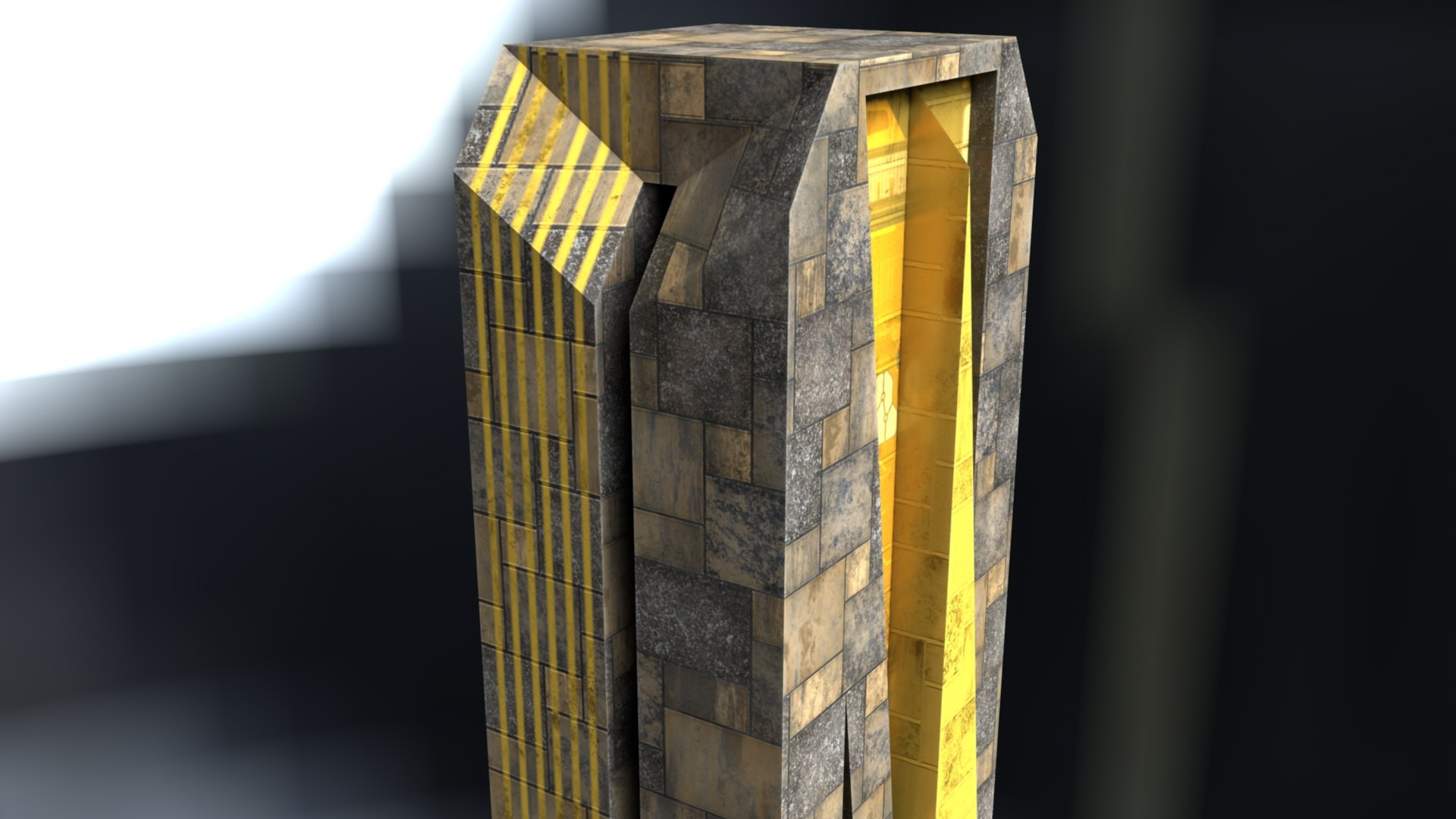 3D Pillar Sci Fi - TurboSquid 1672151